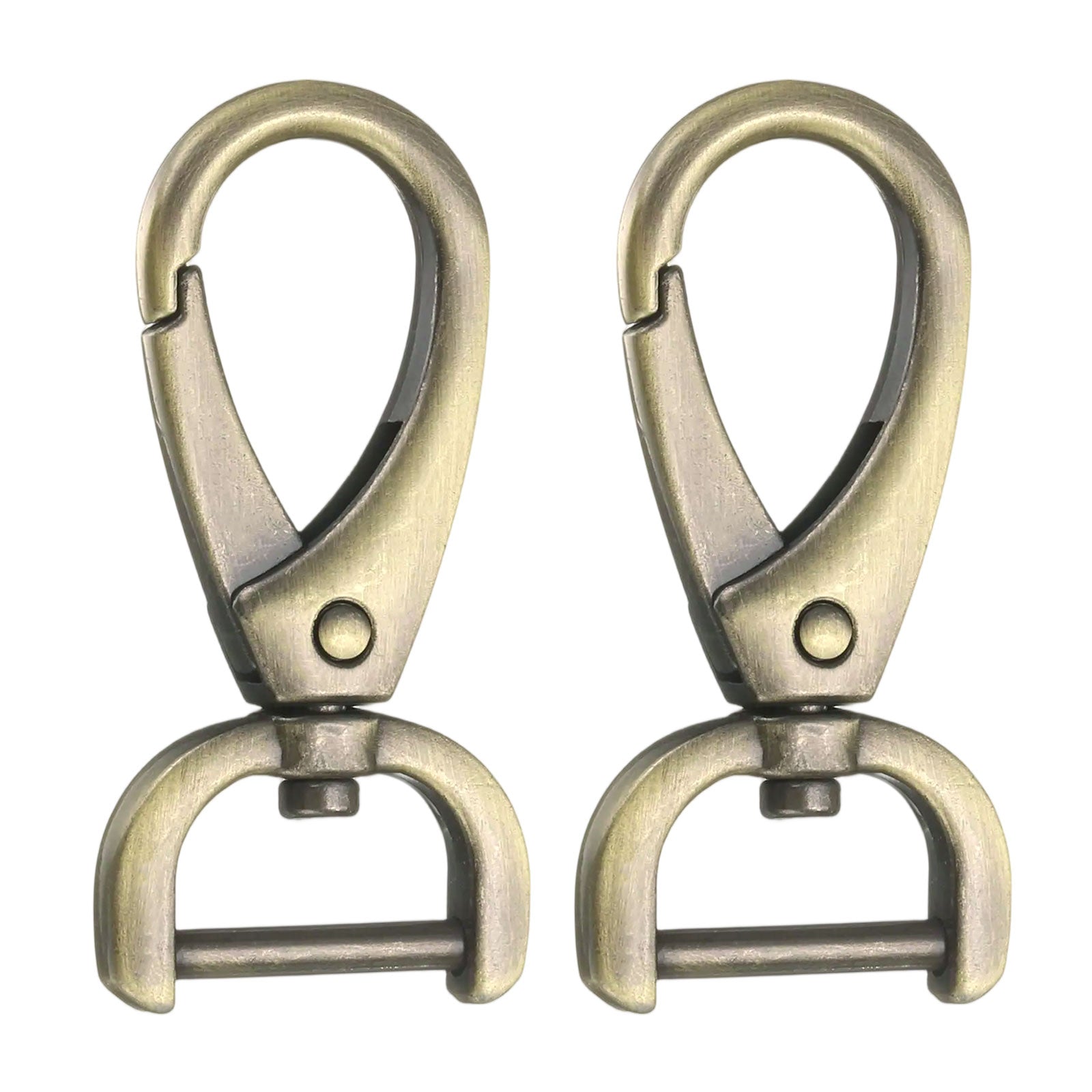 2Pcs Detachable Snap Hook Swivel Clasp 5/8" D Ring Lobster Claw Clasps ...