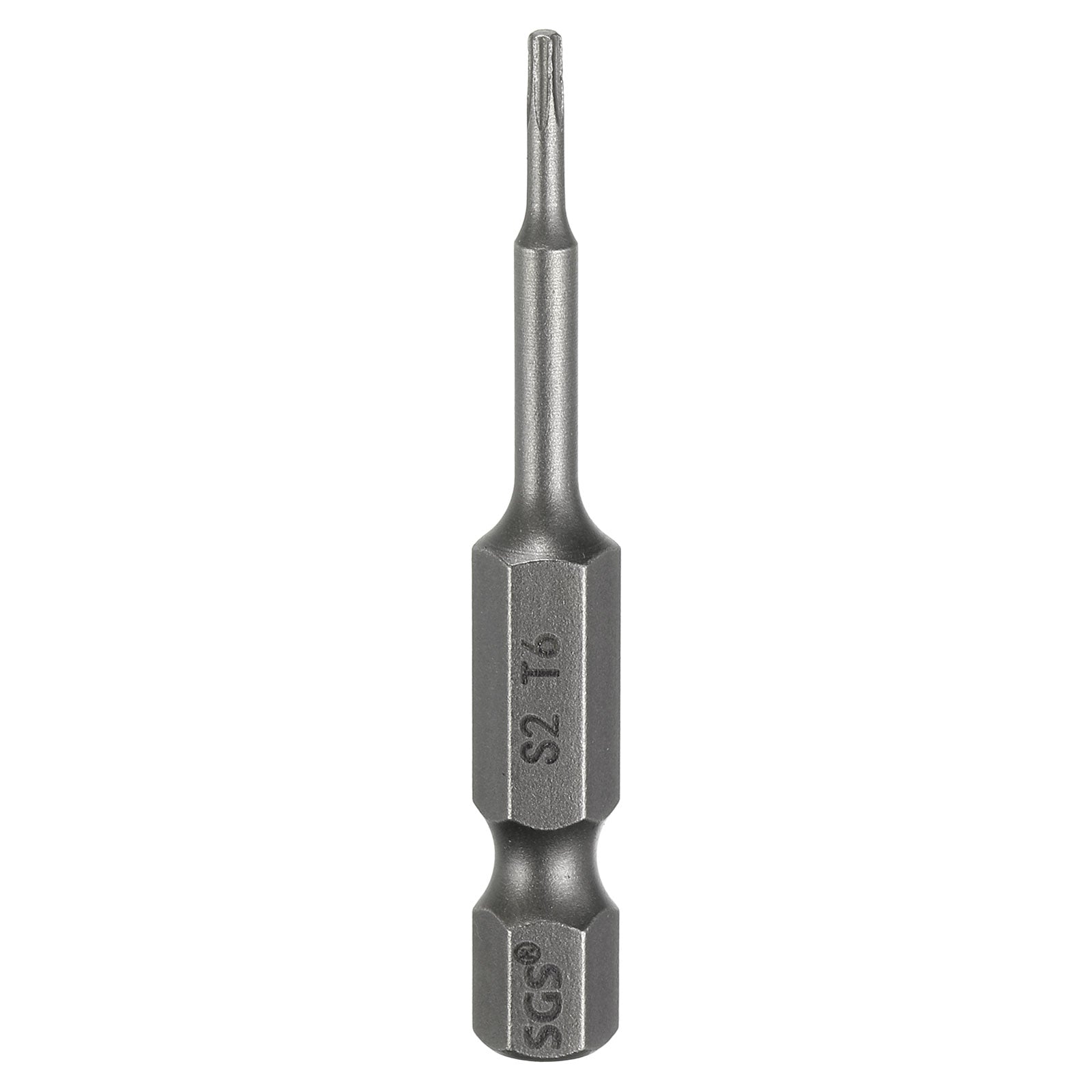 T6 Torx Head Screwdriver Bit 1/4" Hex Shank 2" Long Magnetic No Hole ...