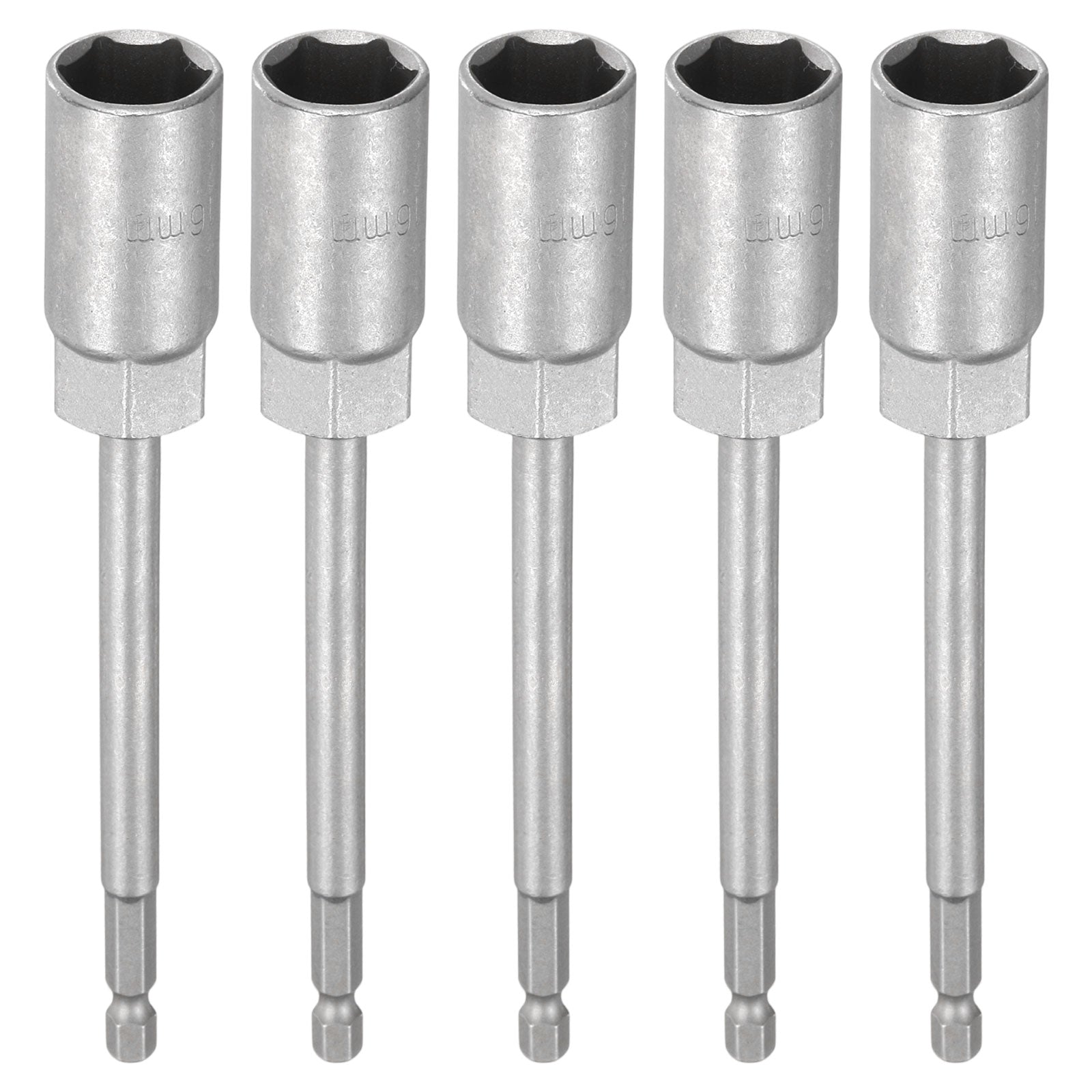 5pcs Nut Driver Drill Bit 16mm Socket 1/4" Hex Shank 6" Extra Long ...