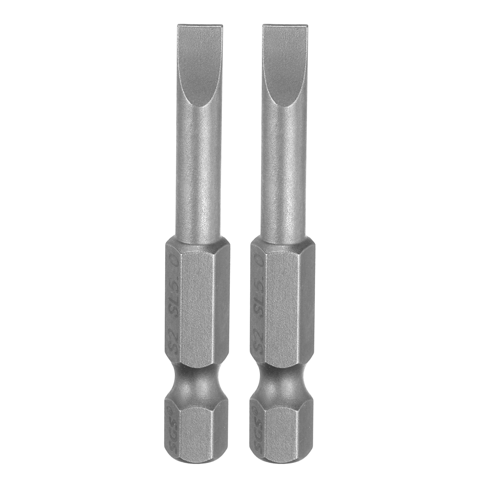 2pcs SL5.0 Slotted Screwdriver Bits 2" Long Magnetic Head Screw Driver ...