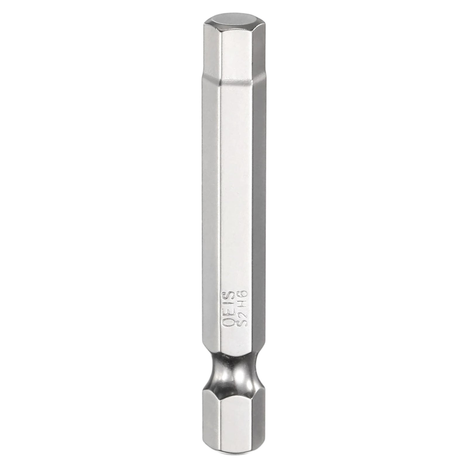 H6.0 Hex Screwdriver Bit 6.0mm Flat Tip 1/4" Shank 50mm Long Chrome ...