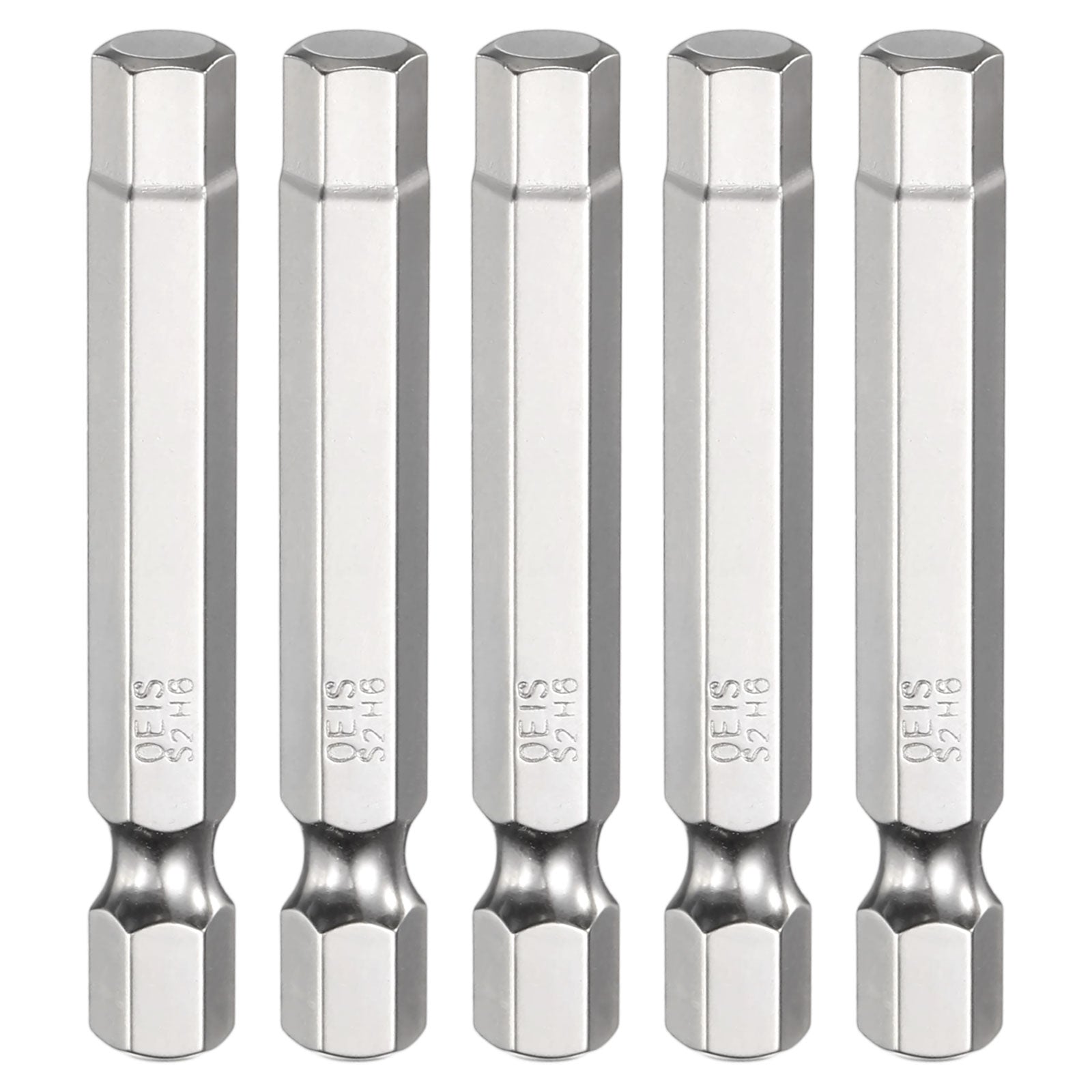 5pcs H6.0 Hex Screwdriver Bit 6.0mm Flat Tip 1/4" Shank 50mm Long ...