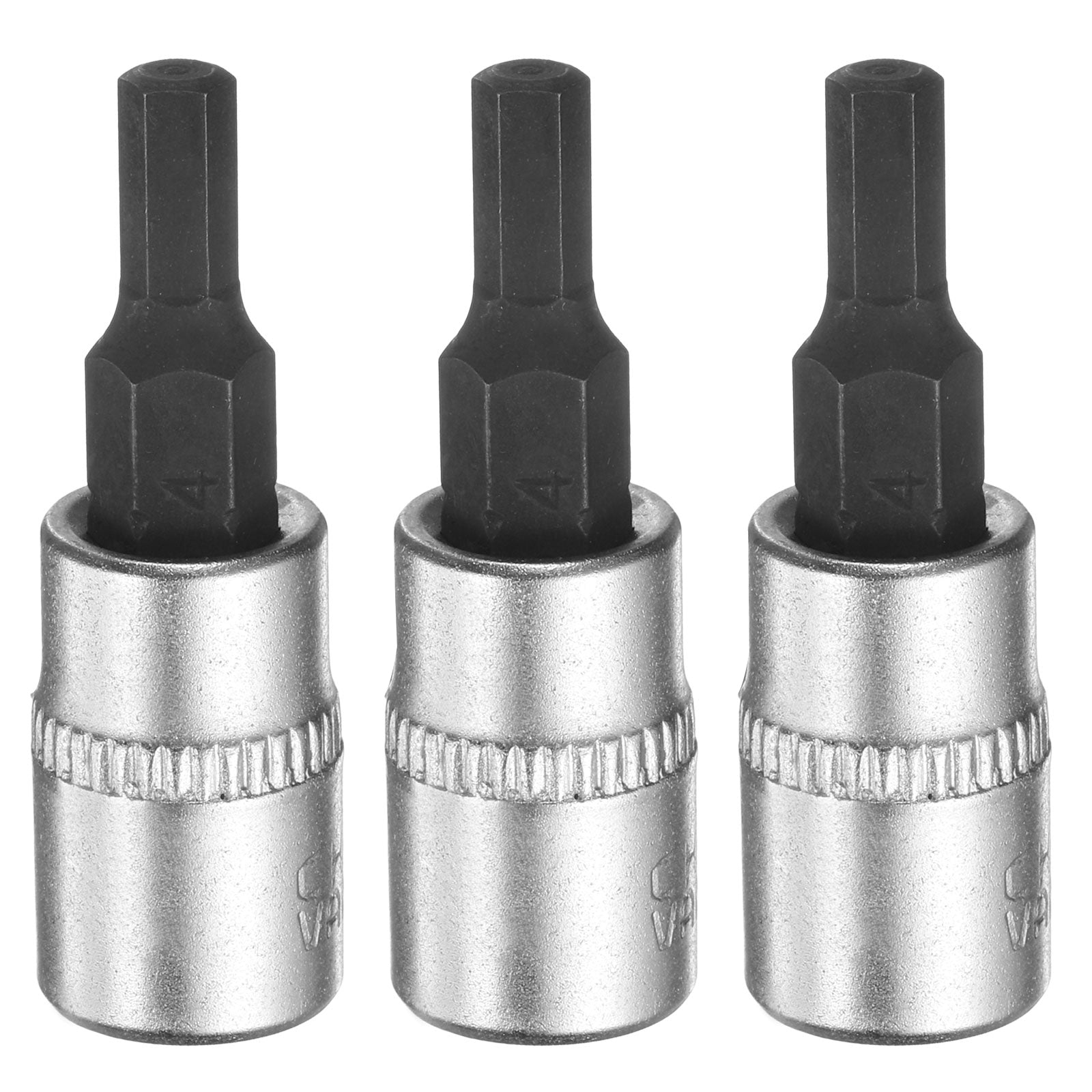 3pcs H4 Hex Bit Socket 1/4" Square Drive Metric Extension Impact Bit ...
