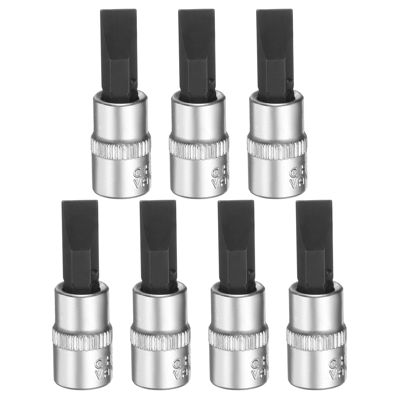 7pcs FD7 Slotted Bit Socket 1/4" Square Drive Flat Head Extension ...