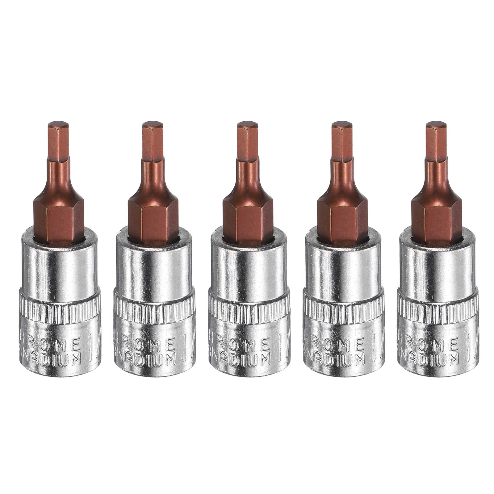 5pcs H3 Hex Bit Socket 1/4" Square Drive Metric Extension Impact Bit ...