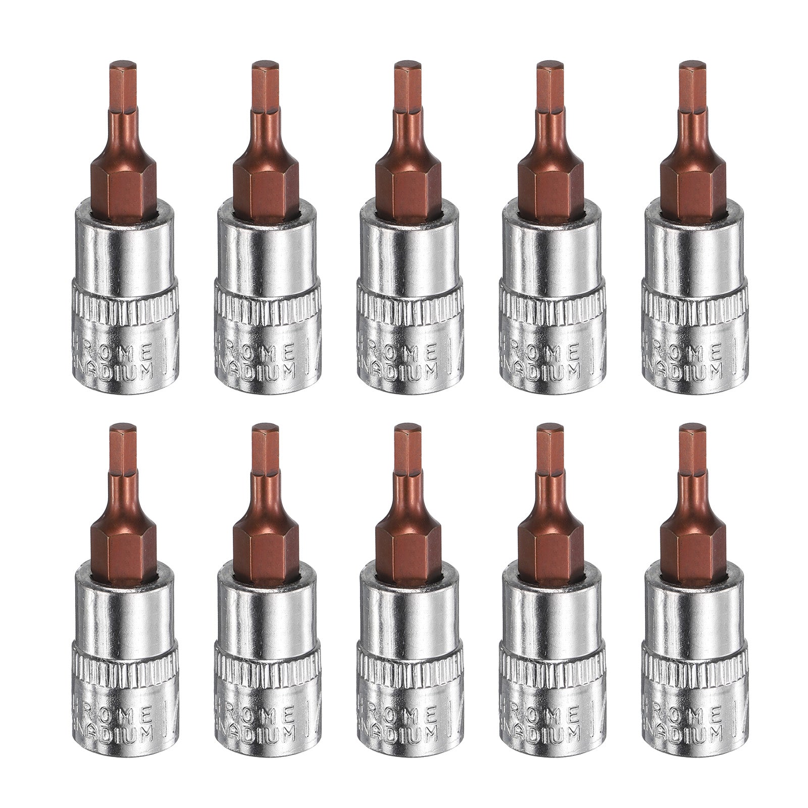 10pcs H3 Hex Bit Socket 1/4" Square Drive Metric Extension Impact Bit ...