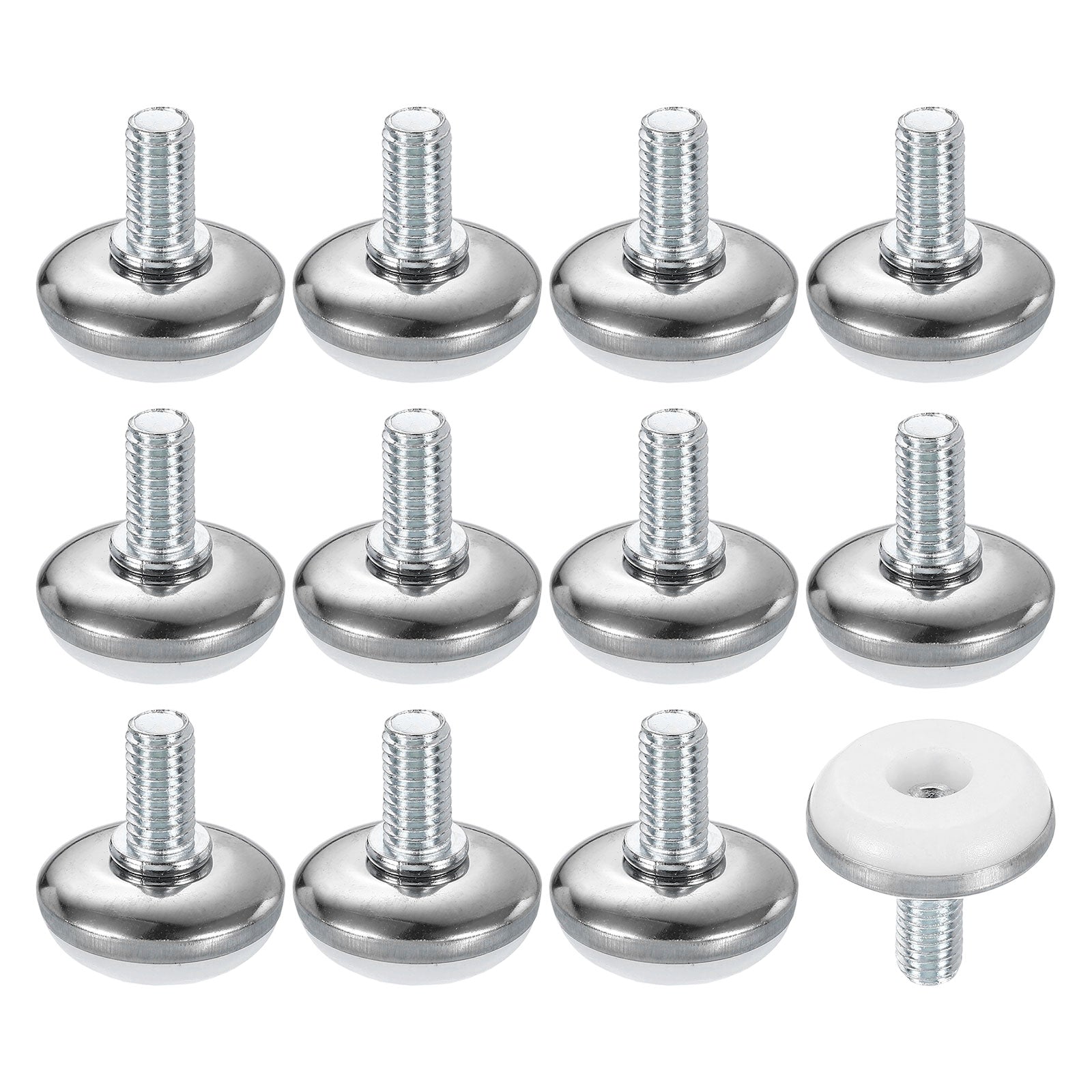 Uxcell 12Pcs M8 Thread Furniture Feet Levelers, 28x15 Adjustable ...