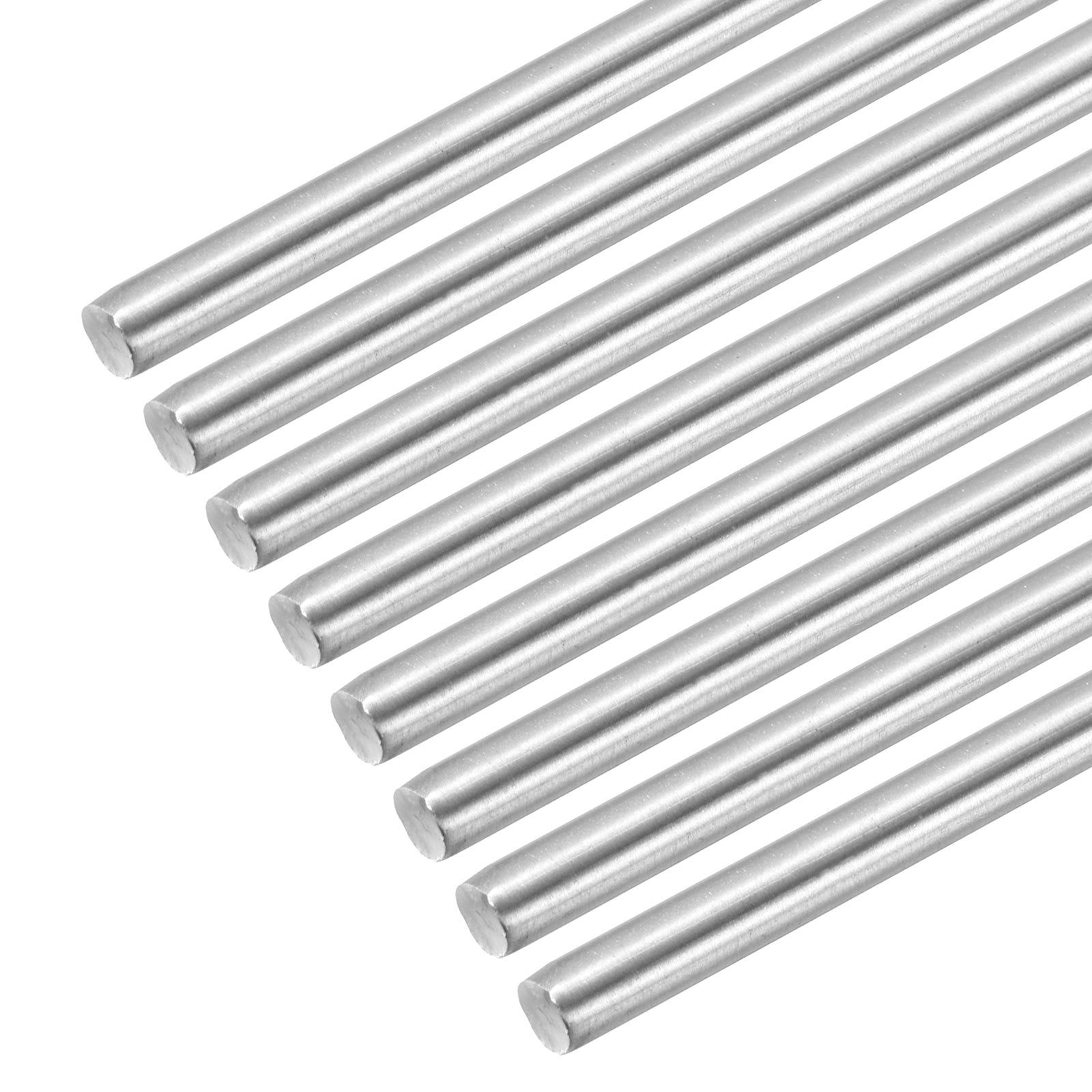 304 Stainless Steel Round Rods, 6.0mm x 350mm Solid Shaft Rods, Pack of ...