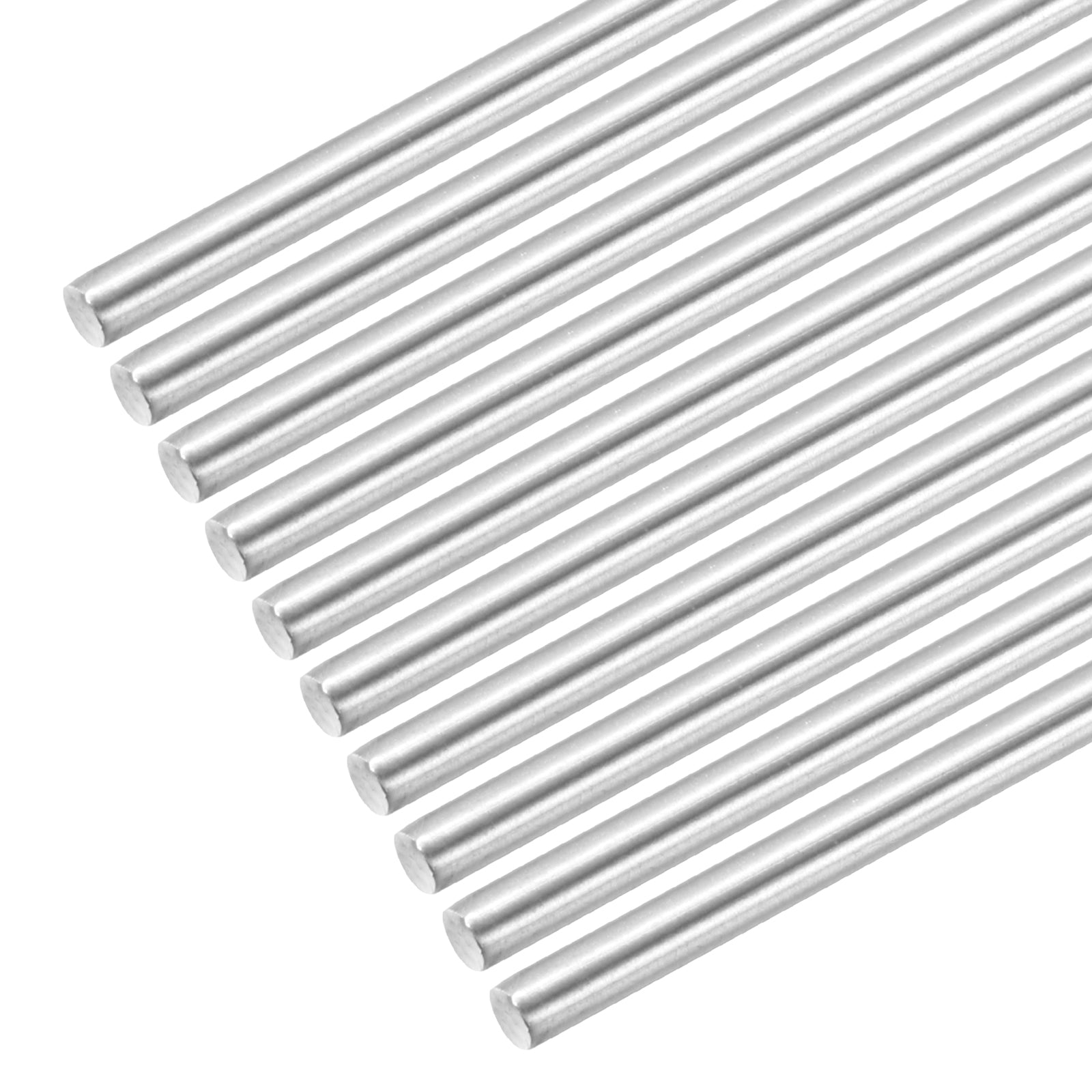 304 Stainless Steel Round Rods, 3mm x 203mm Solid Shaft Rods, Pack of ...