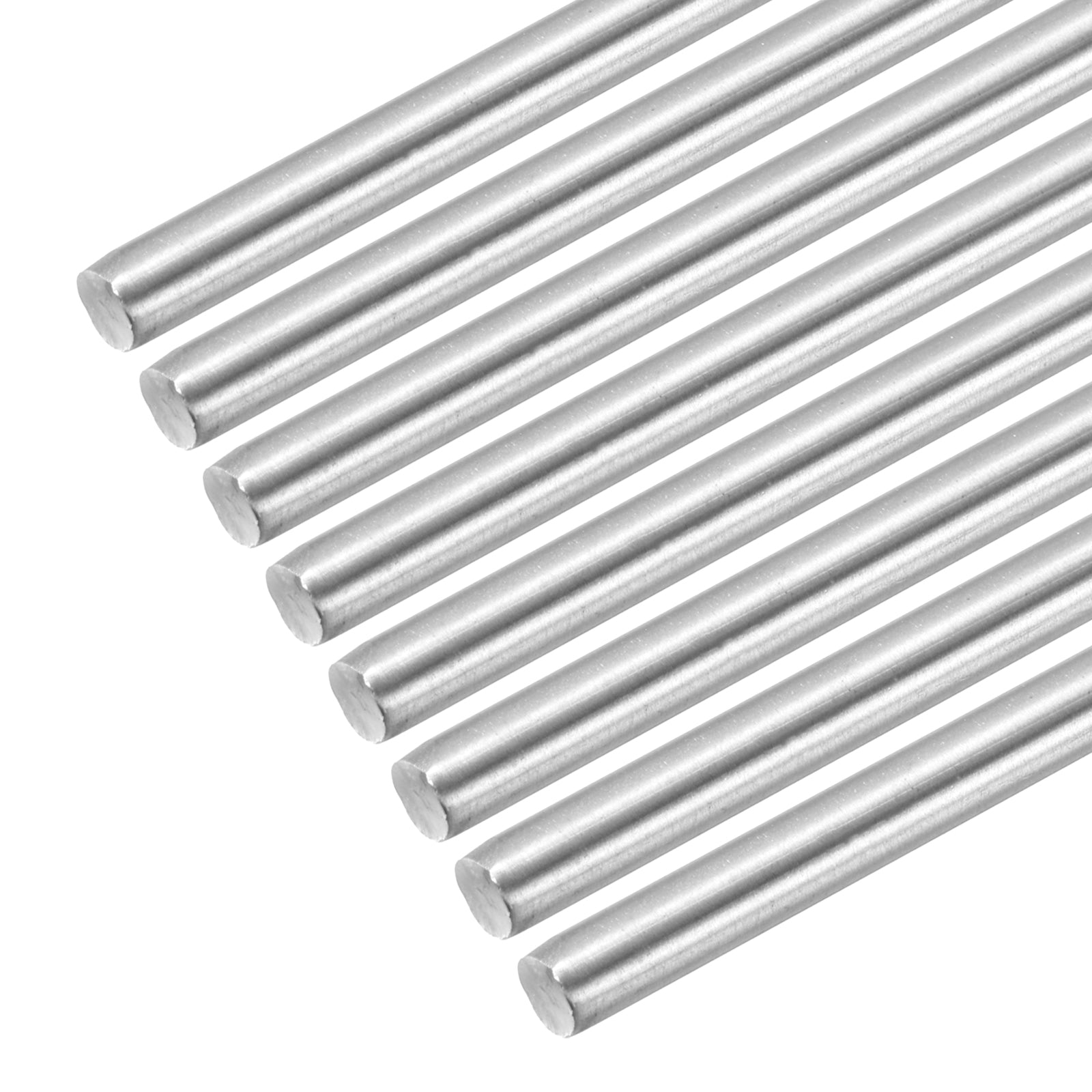 304 Stainless Steel Round Rods, 5mm x 400mm Solid Shaft Rods, Pack of 8 ...