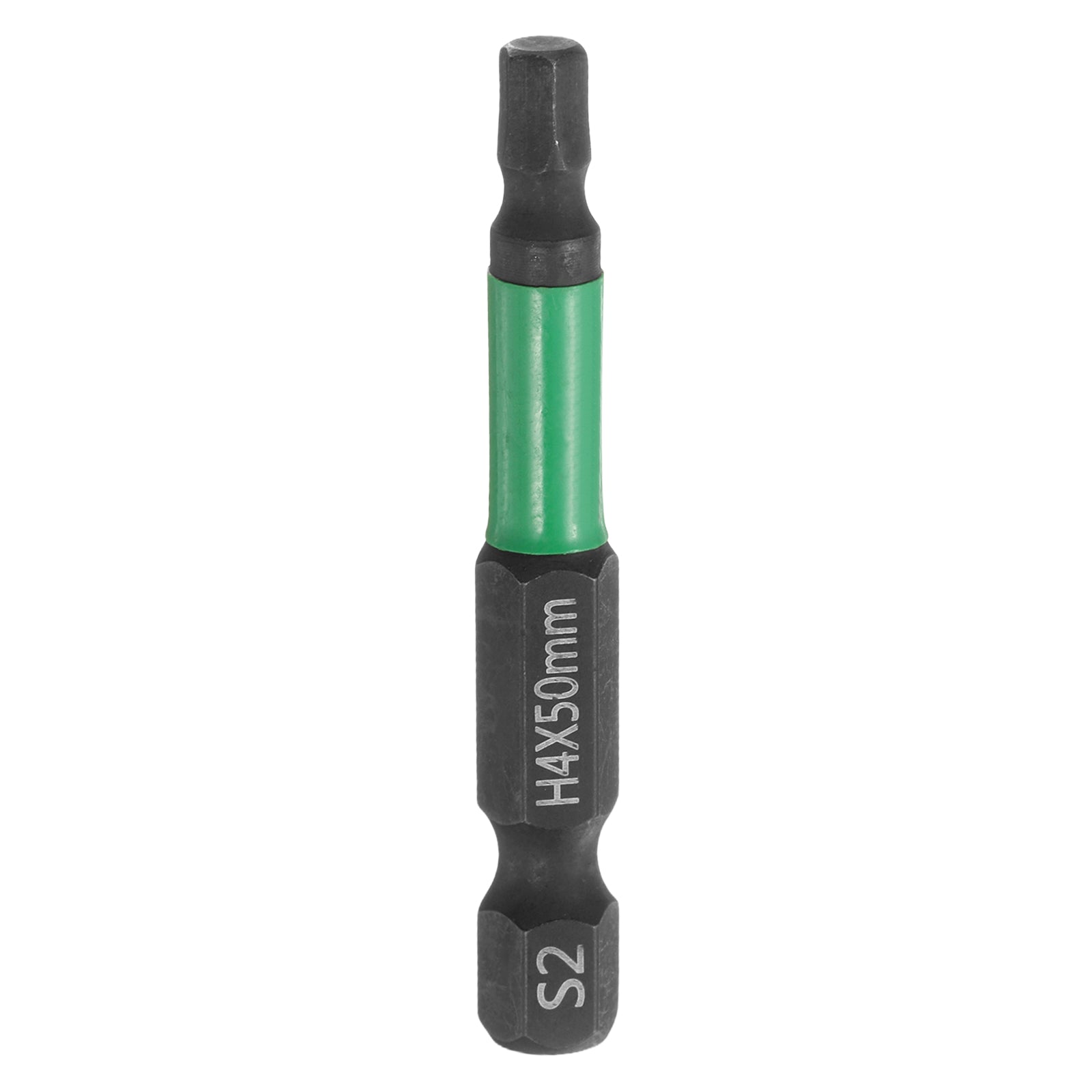 H4 Flat Hex Screwdriver Bit 4mm Tip 1/4" Shank 2" Long Black Phosphate ...