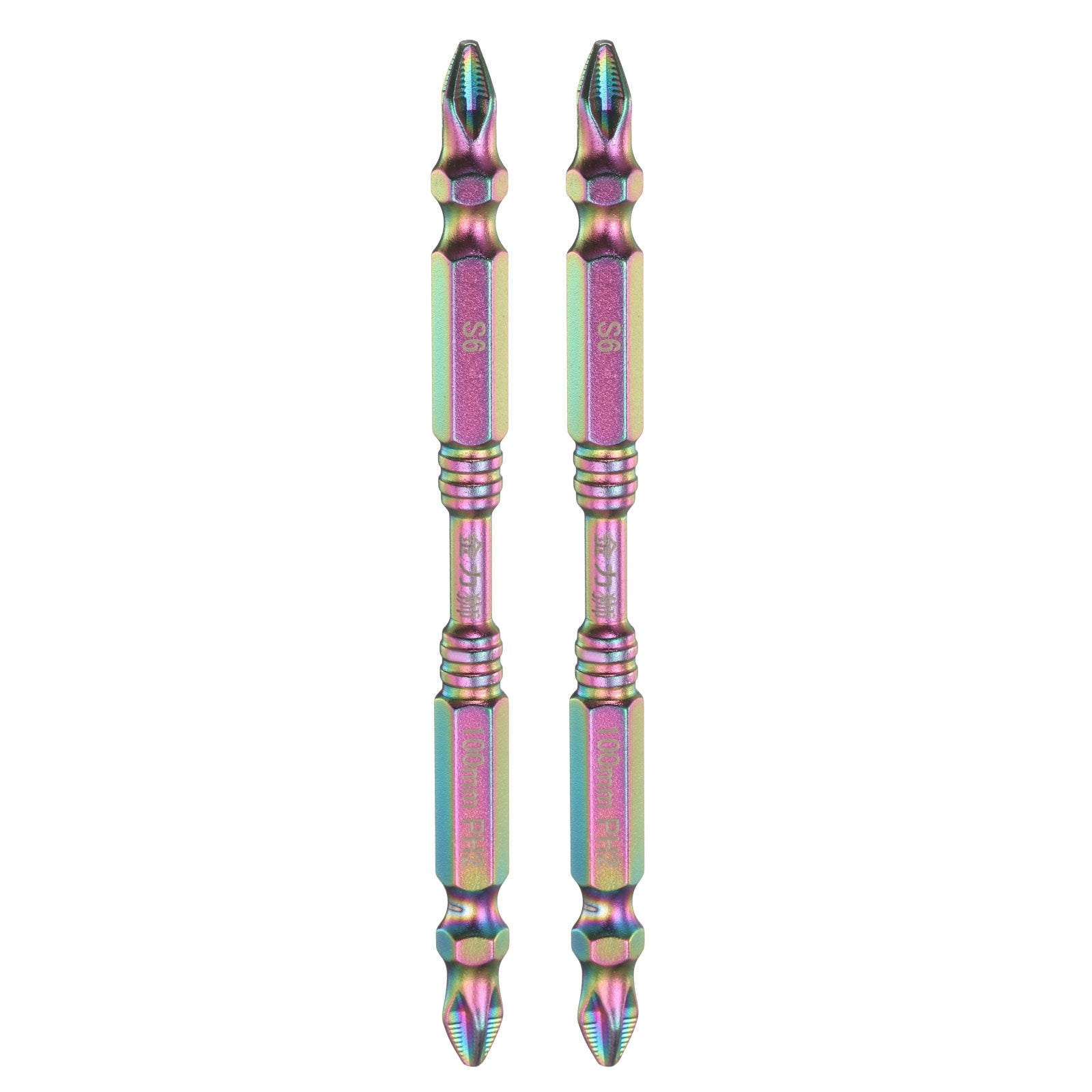 2pcs Double Ended Phillips Screwdriver Bit PH2 1/4" Shank 4" Long ...