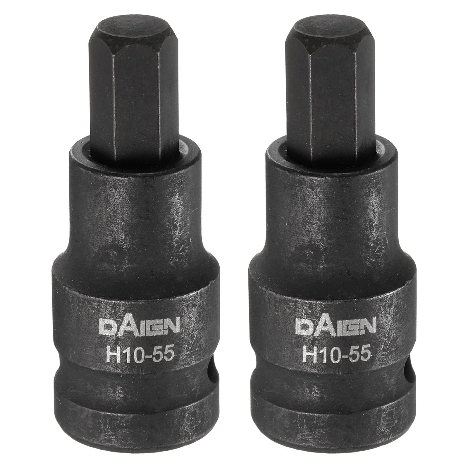 2pcs H10 Hex Bit Socket 55mm/2.17" Length 1/2" Square Drive Metric ...