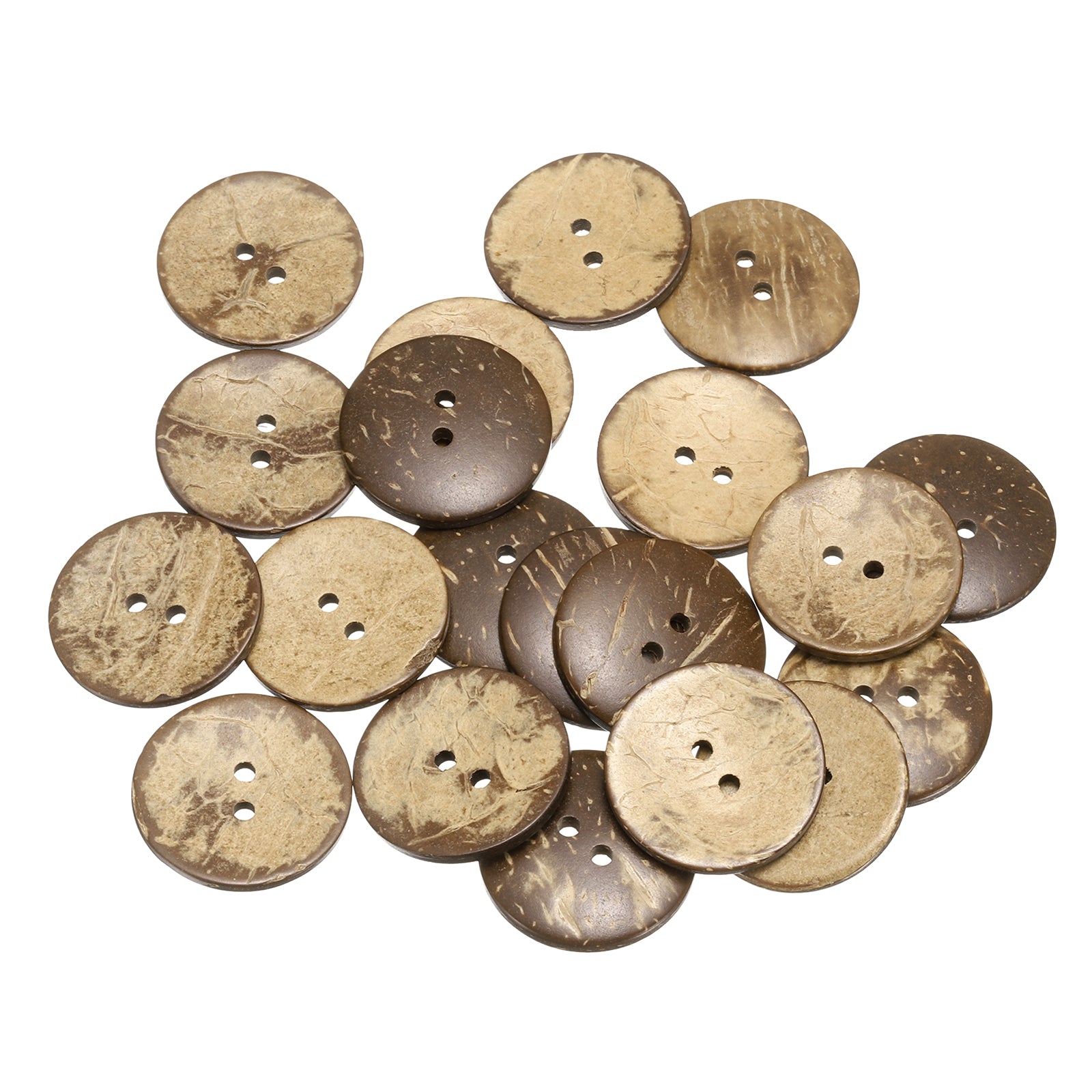 30pcs Coco Shell Buttons 30mm Handmade Sewing Crafts Round Button ...