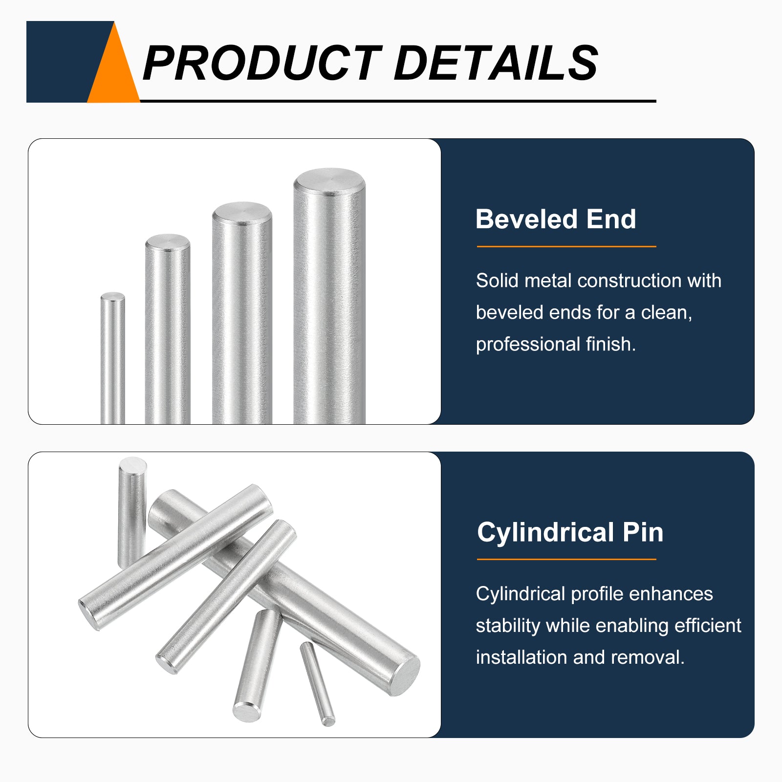50pcs Dowel Pins M2(2mm) x 36mm Stainless Steel Shelf Support Peg Pin ...