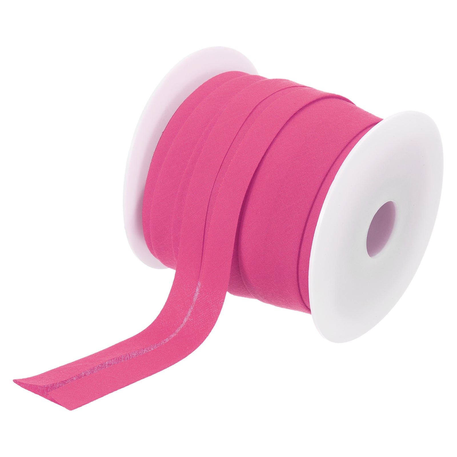 1 Inch Single Fold Bias Tape Polyester Roll for Sewing (Rose Red 25 ...