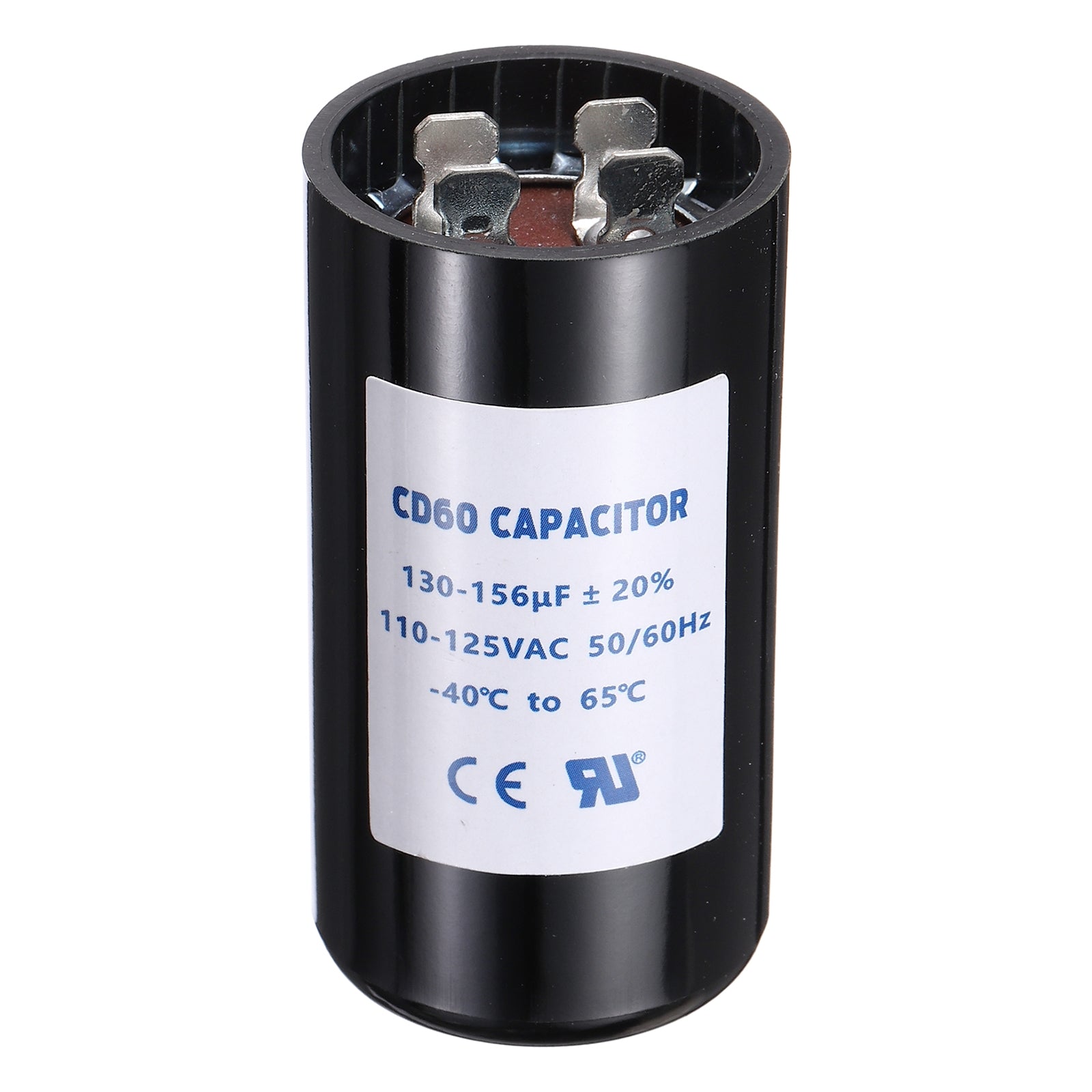 CD60 Capacitor 130-156 UF/Mfd 110-125 VAC 50/60 Hz for Electric Motor ...