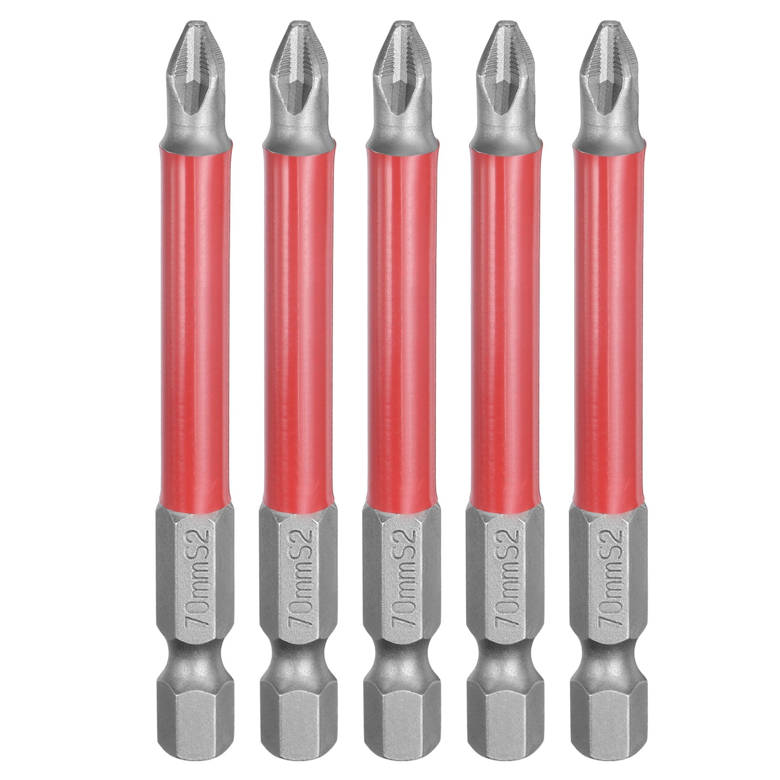 5pcs #2 Anti Slip Phillips Screwdriver Bit PH2 1/4" Hex Shank 2.8 ...