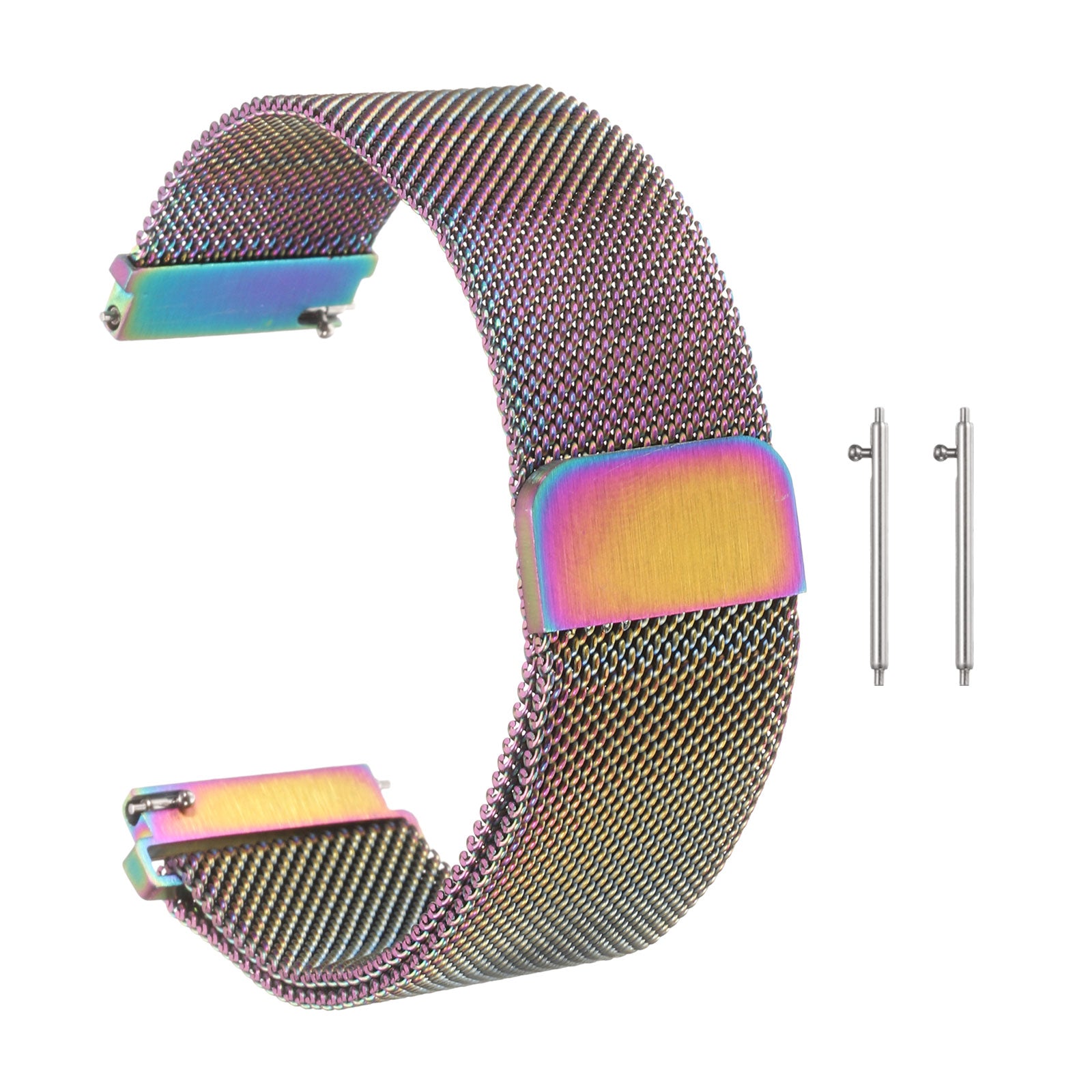 22mm Stainless Steel Metal Mesh Watch Band with Magnetic Buckle ...