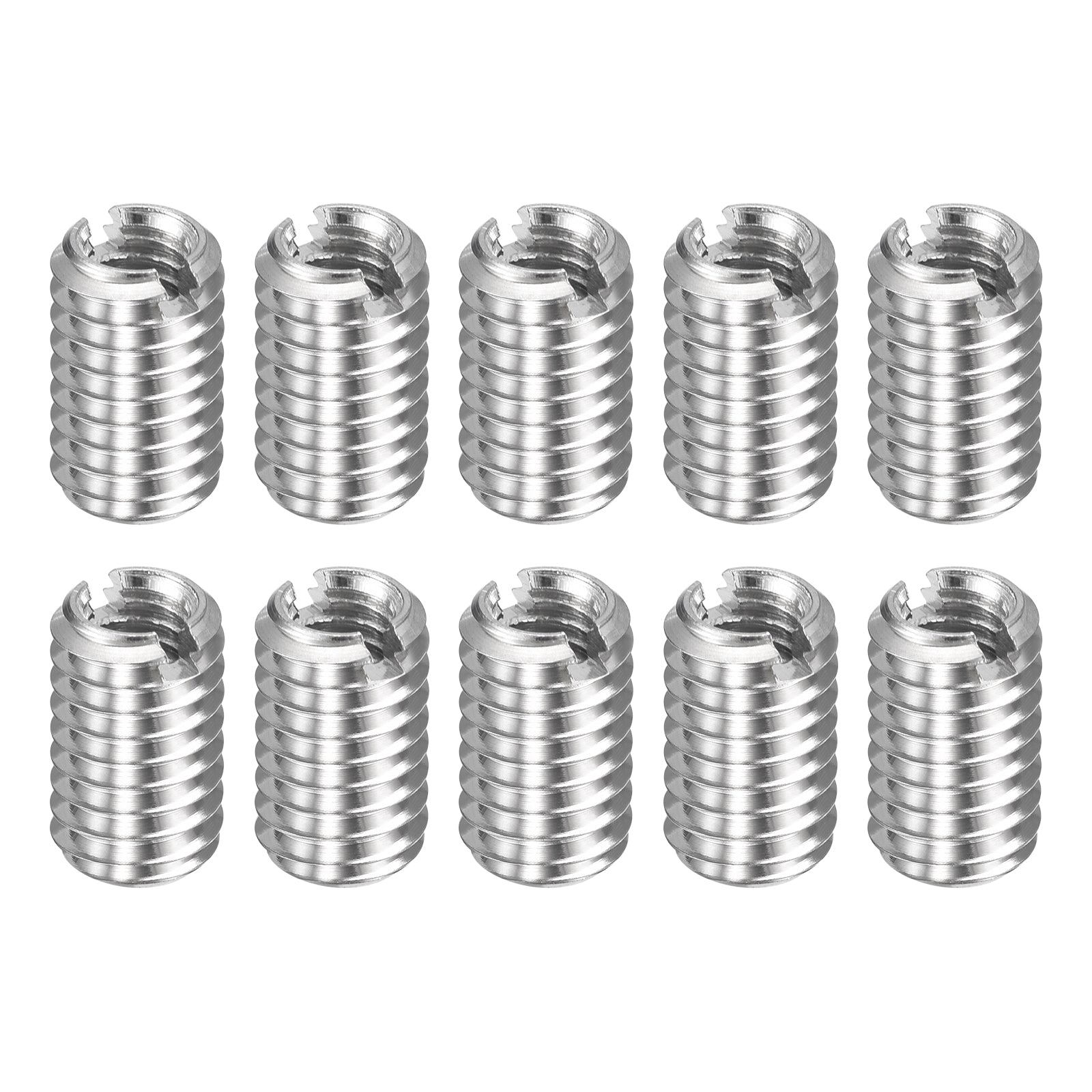 10pcs Thread Repair Inserts M6 x 1 Male to M4 x 0.7 Female Thread 10mm ...