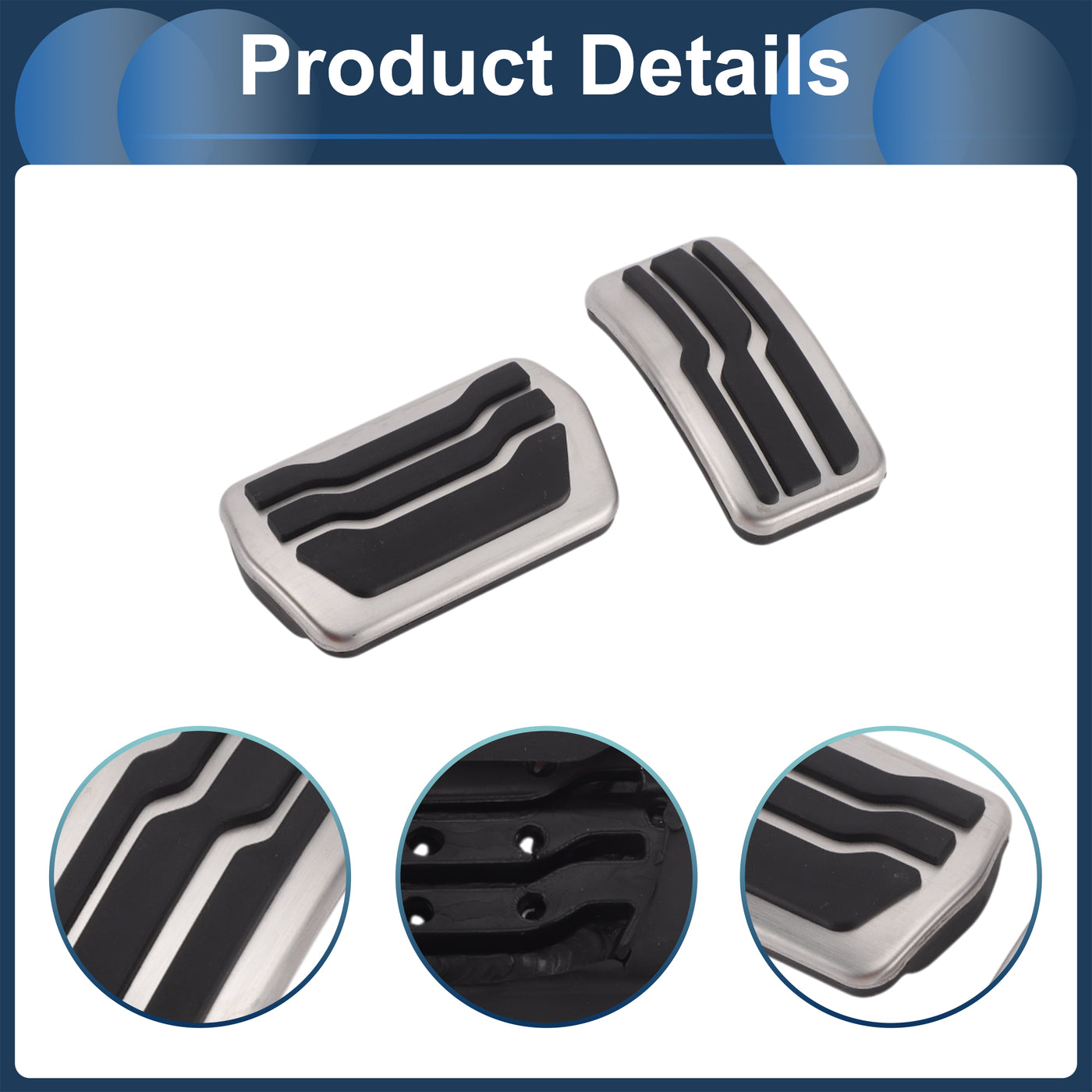 2 Pcs Automatic Foot Pedal Pads Foot Accelerator Pedal Covers for Ford ...