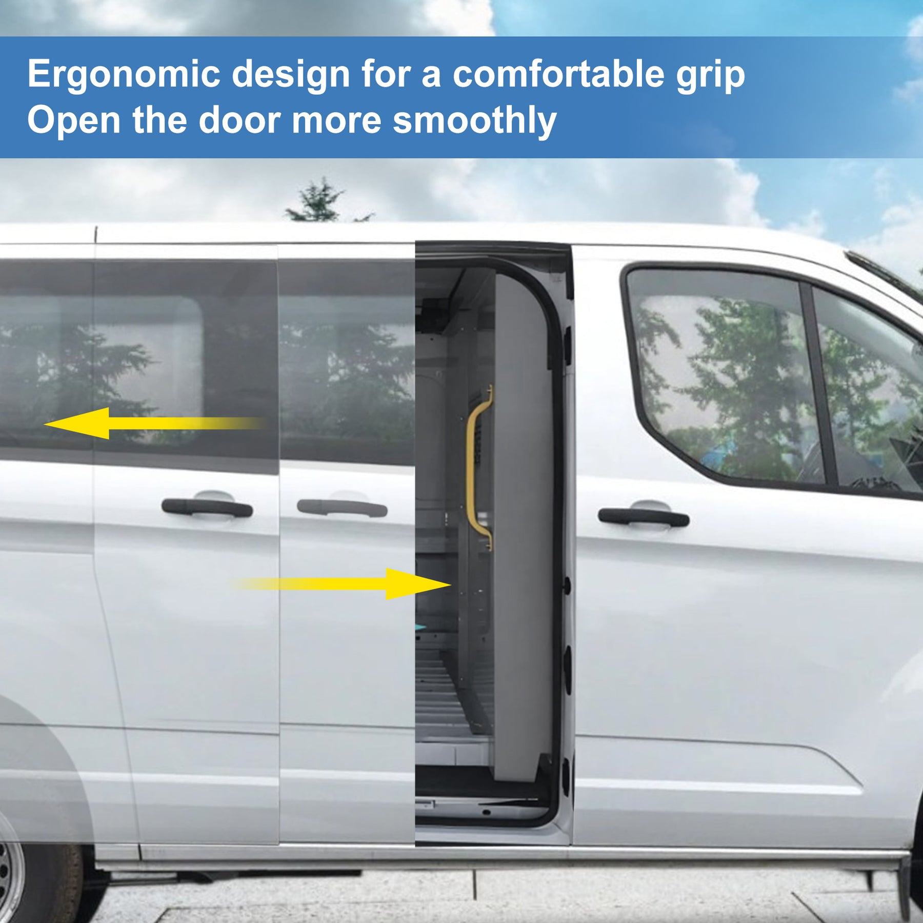Exterior Rear Passenger Door Handle for Ford Transit 150 250 350 2015 ...