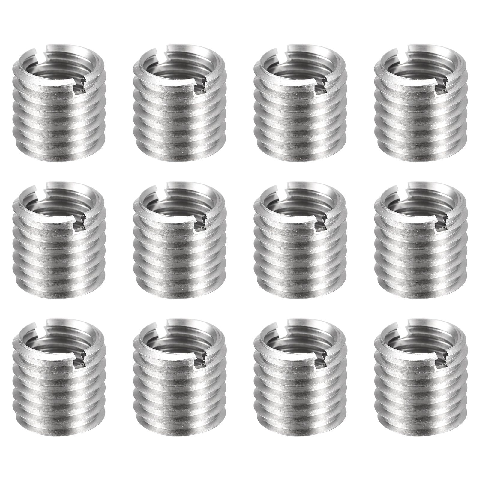 12pcs M12x1.75 Male to M10x1.5 Female Thread Repair Insert Reducer Nut ...