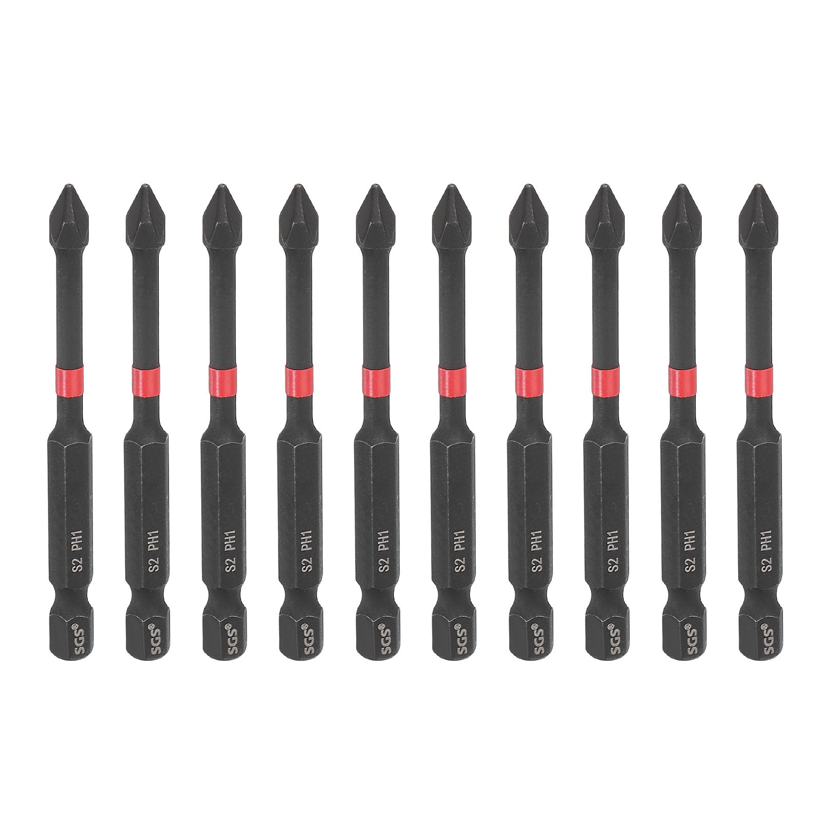 10pcs PH1 Phillips Impact Screwdriver Bit 1/4" Hex Shank 3" Long ...