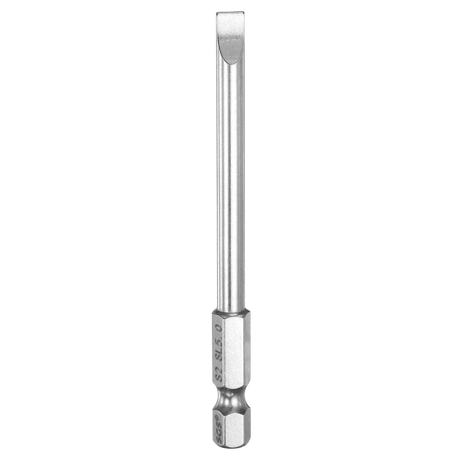 SL5 Slotted Screwdriver Bits 1/4" Hex Shank 3" Long Magnetic Screw ...