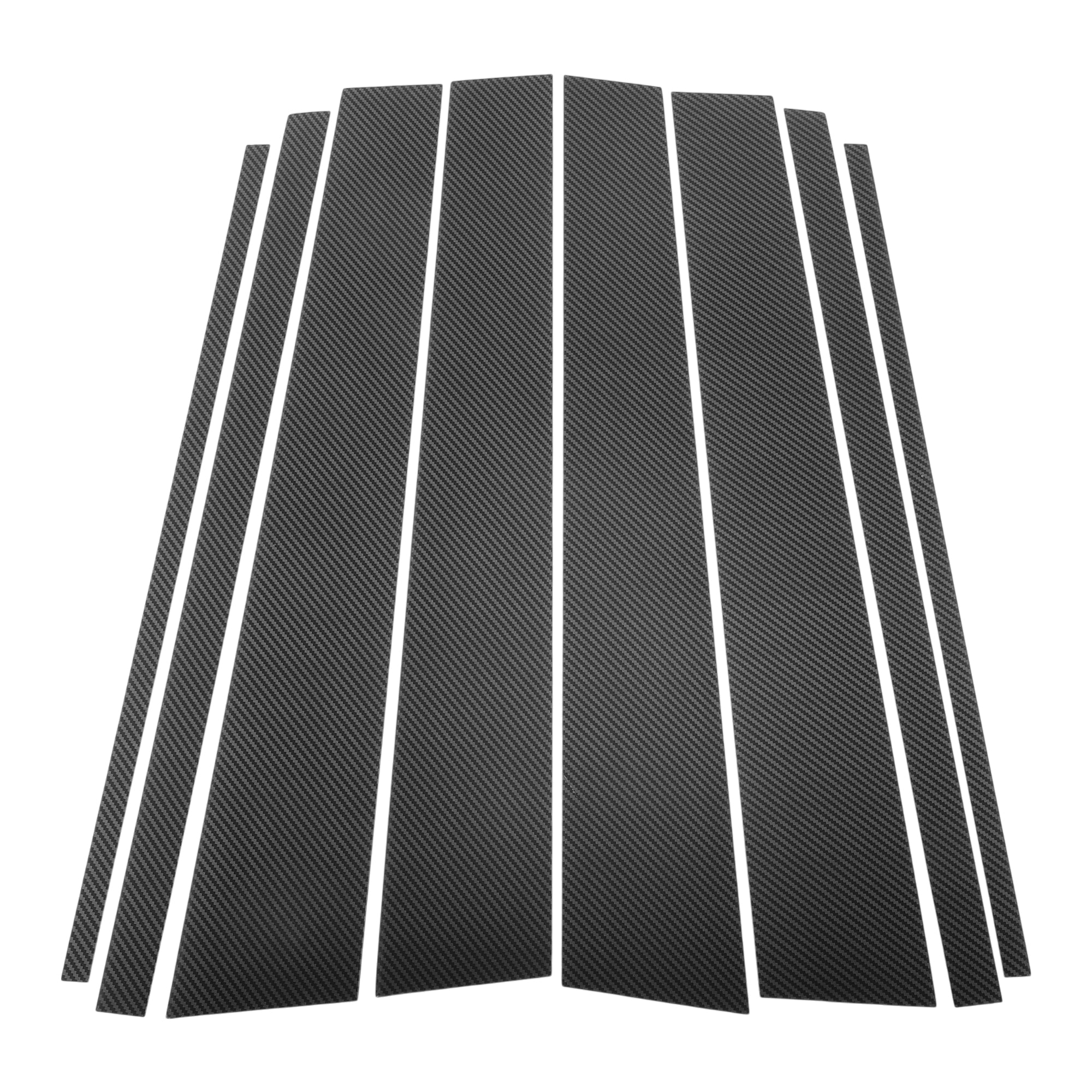 8 Pcs Car Door Pillar Window Trim for Toyota Prado 2010-2023 Carbon ...