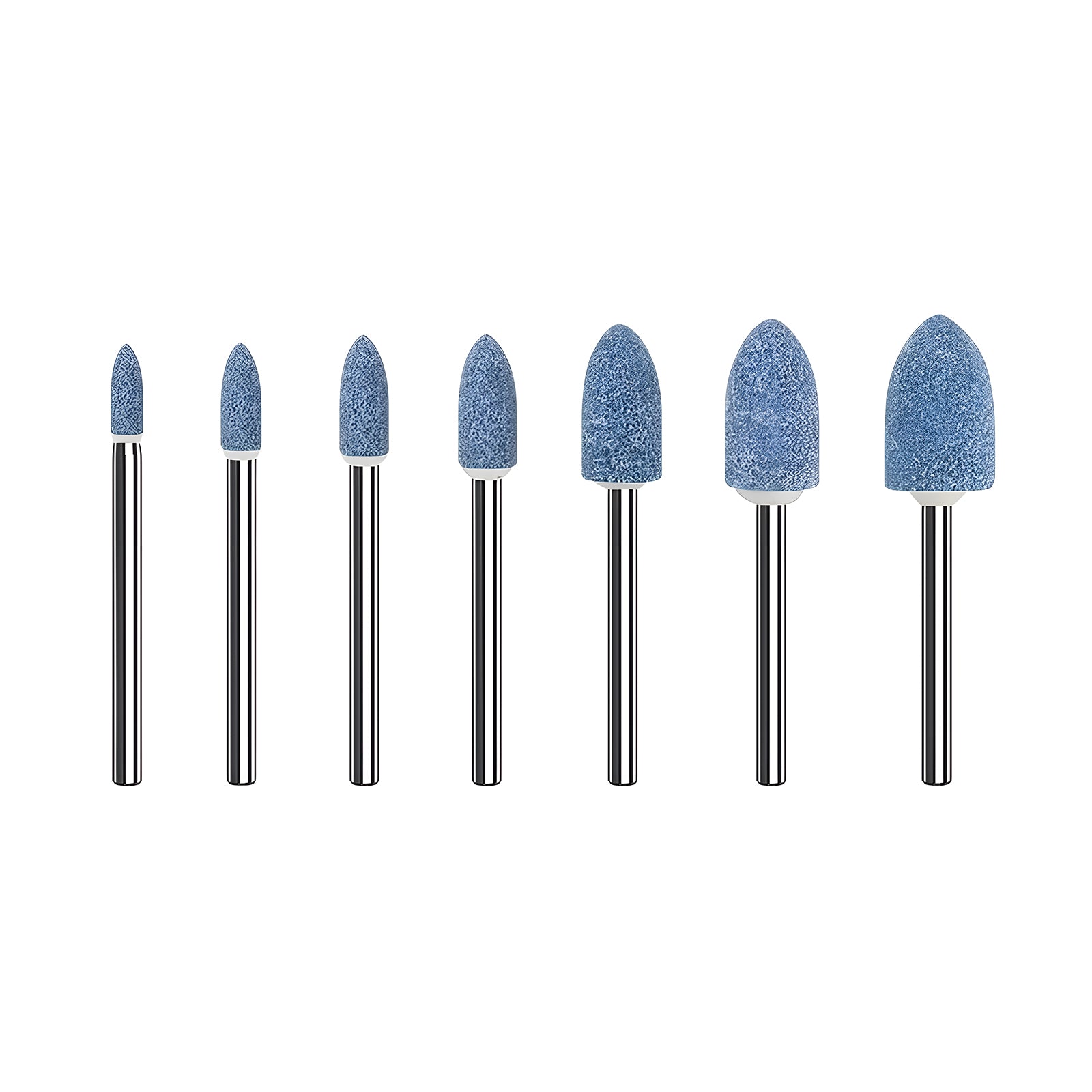 Grinding Bits Set Blue Corundum 3mm Round Shank Dia | Harfington