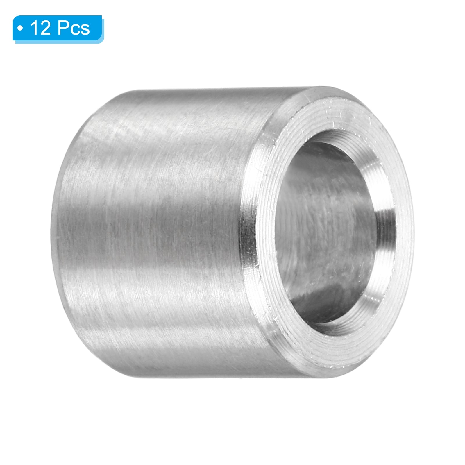 12Pcs M6 Stainless Steel Spacers Metal Spacer 6mm ID x 10mm OD x 9mm L ...