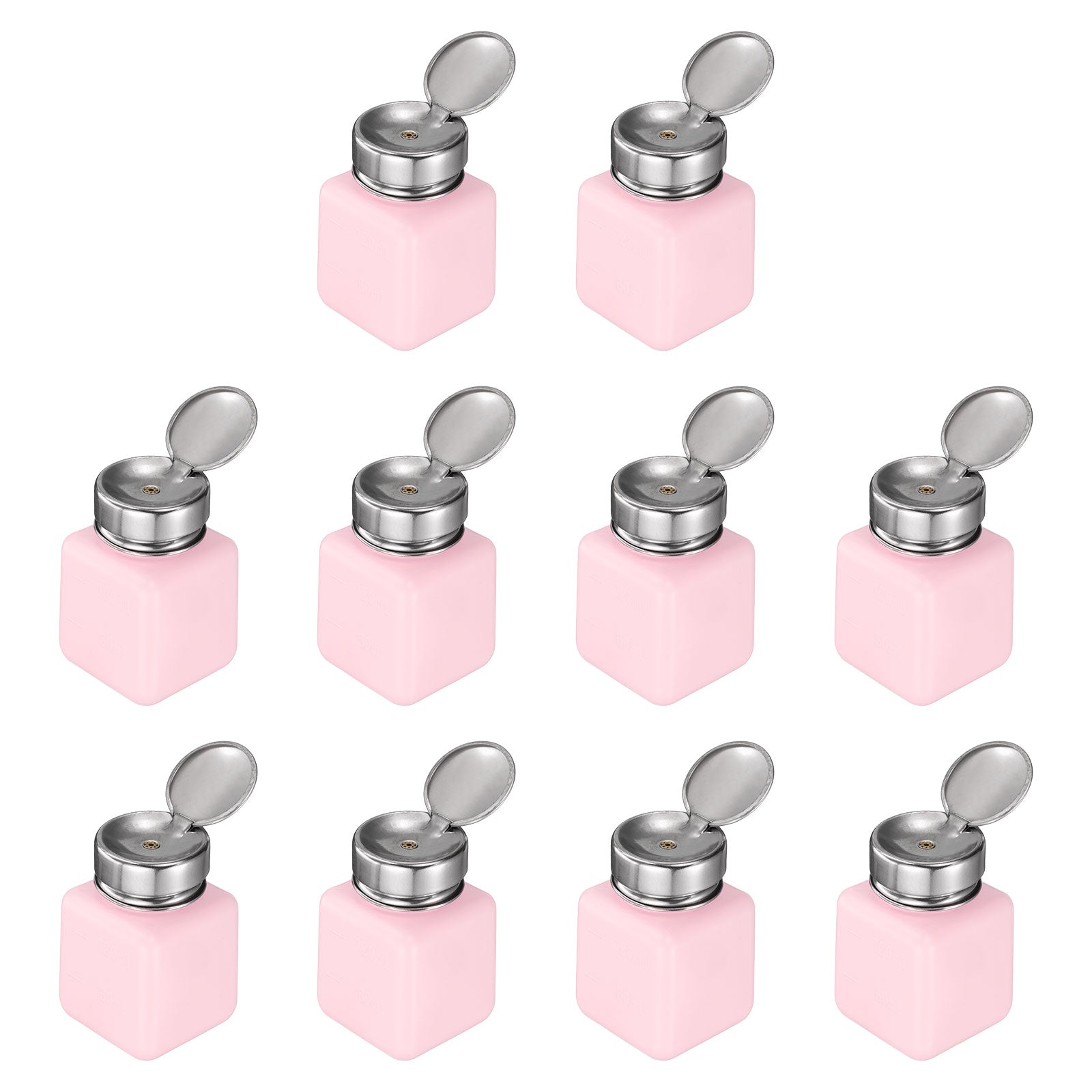 10pcs Solvent Alcohol Dispenser 120ml(4oz) Nail Polish Remover Push ...