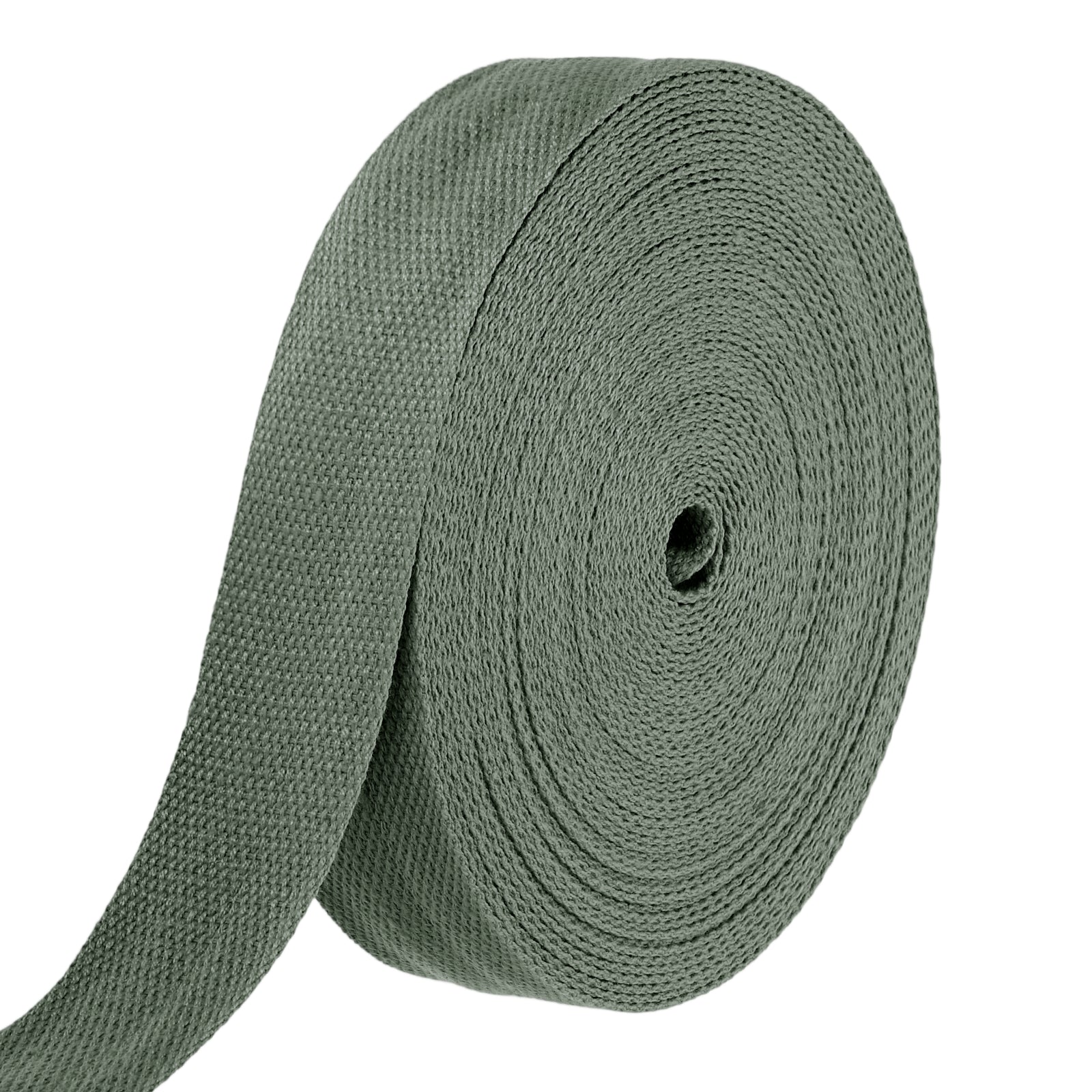 Cotton Webbing 1.5 Inch 15.3 Yard Polyester Cotton Webbing Strap, Grey ...