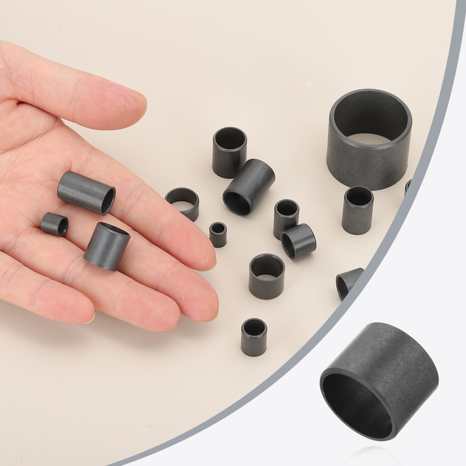 Uxcell 6Pcs Sleeve Bearing Plastic Bushings ID 30mm x OD 34mm x Length ...