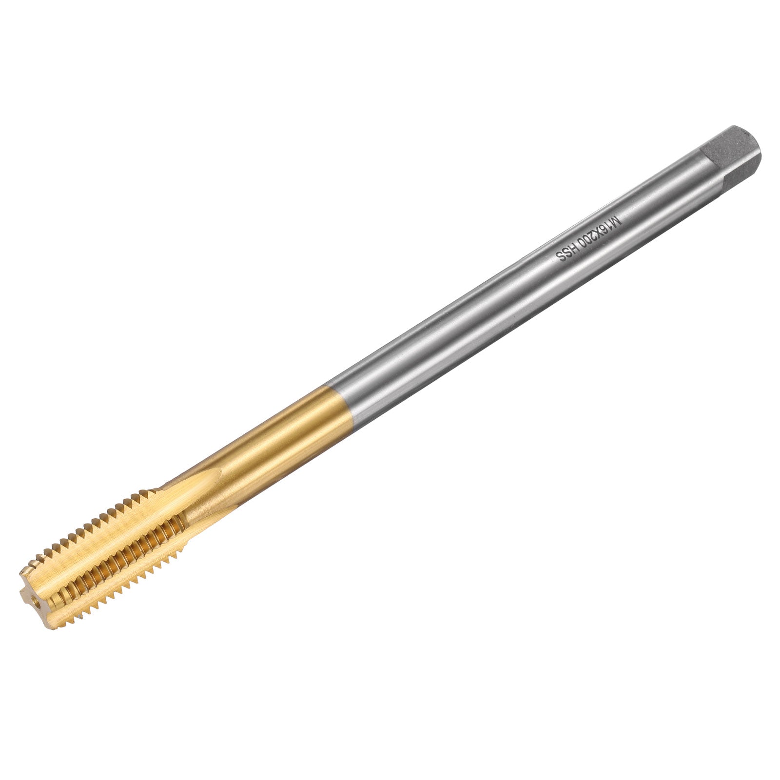 Uxcell Metric Thread Tap M16 x 2 H2 200mm Straight Flute Tapping Repair ...