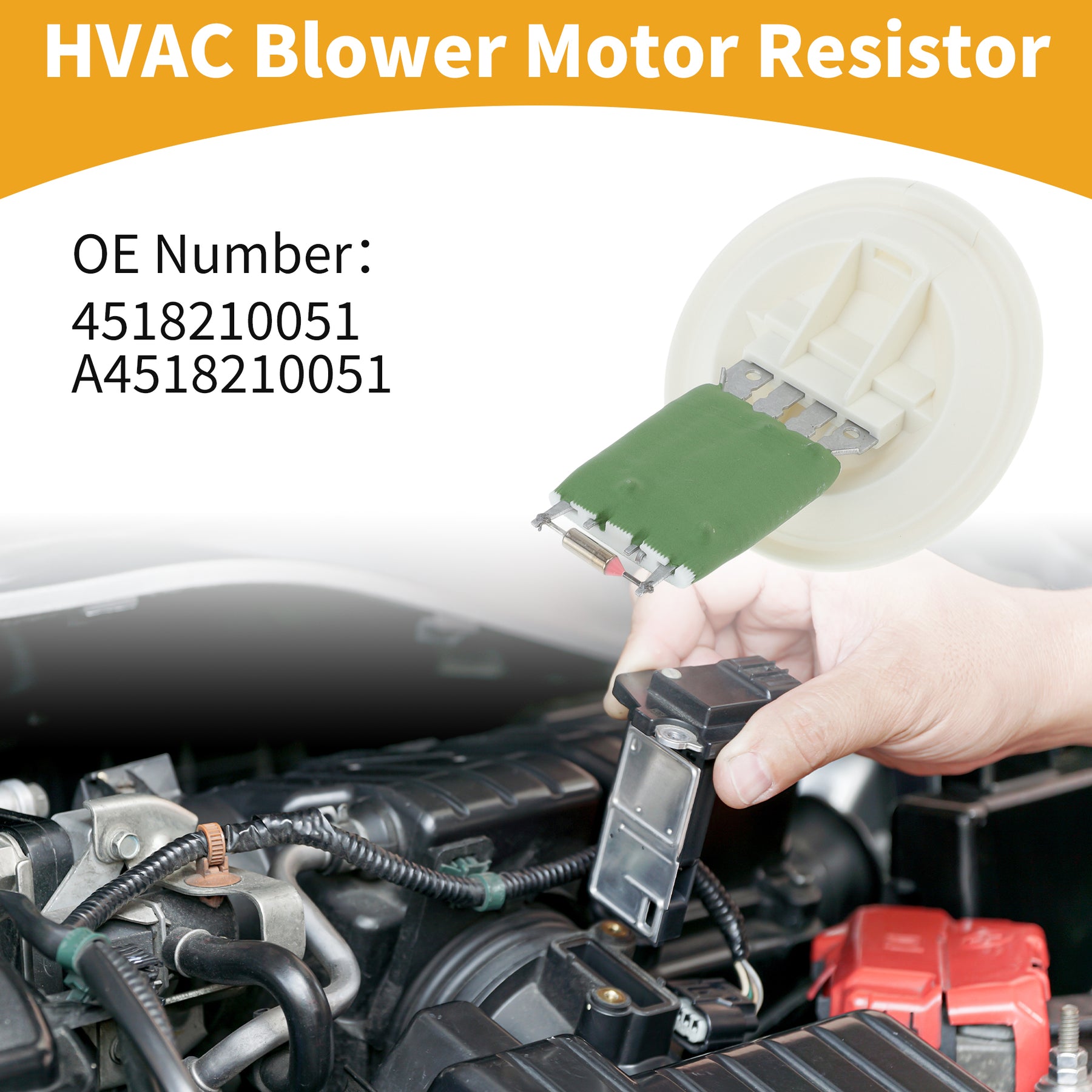 HVAC Blower Motor Resistor Heater Blower Resistor No.4518210051 ...