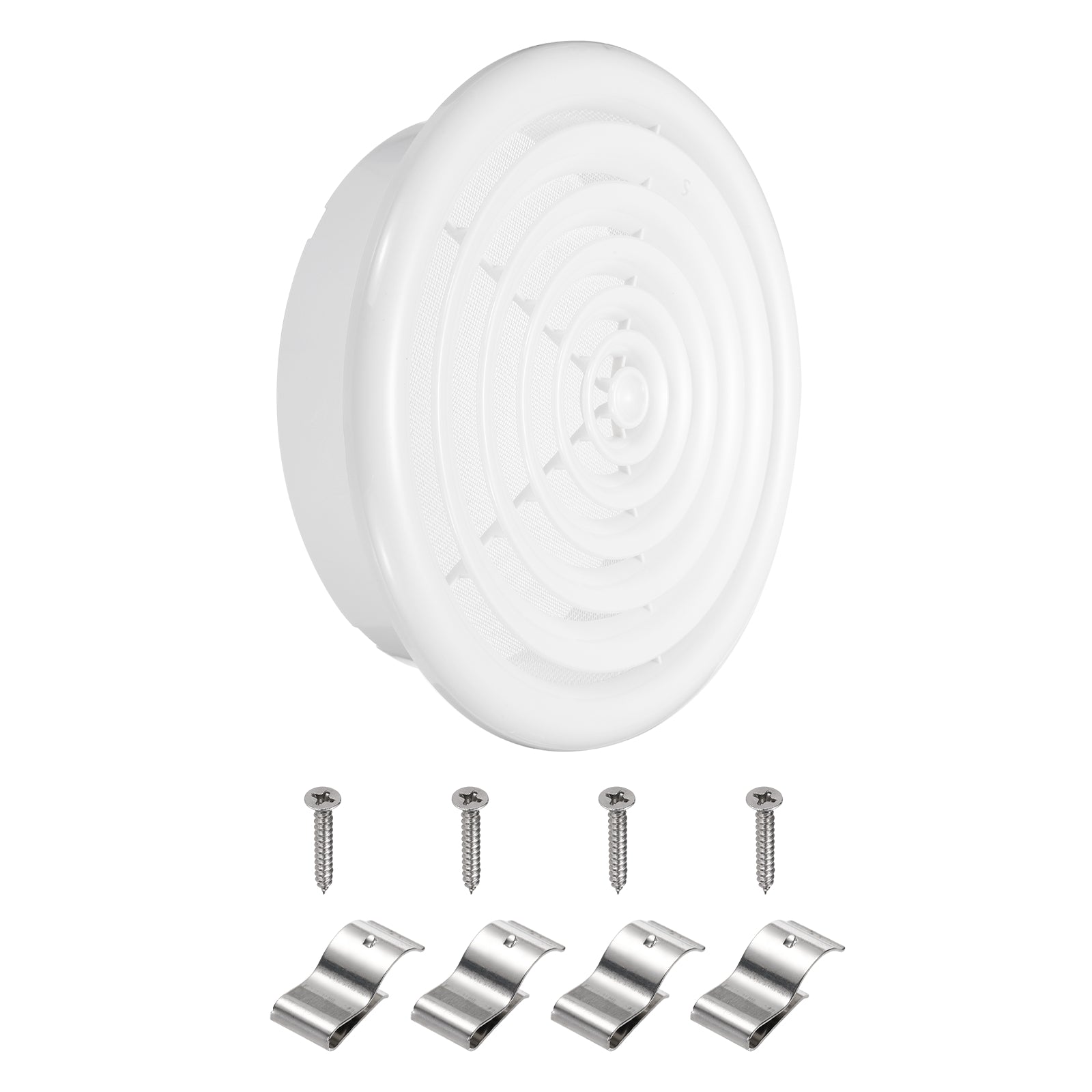 8 Inch Round Air Vent Cover, ABS Louver Air Diffuser Ceiling Vent ...