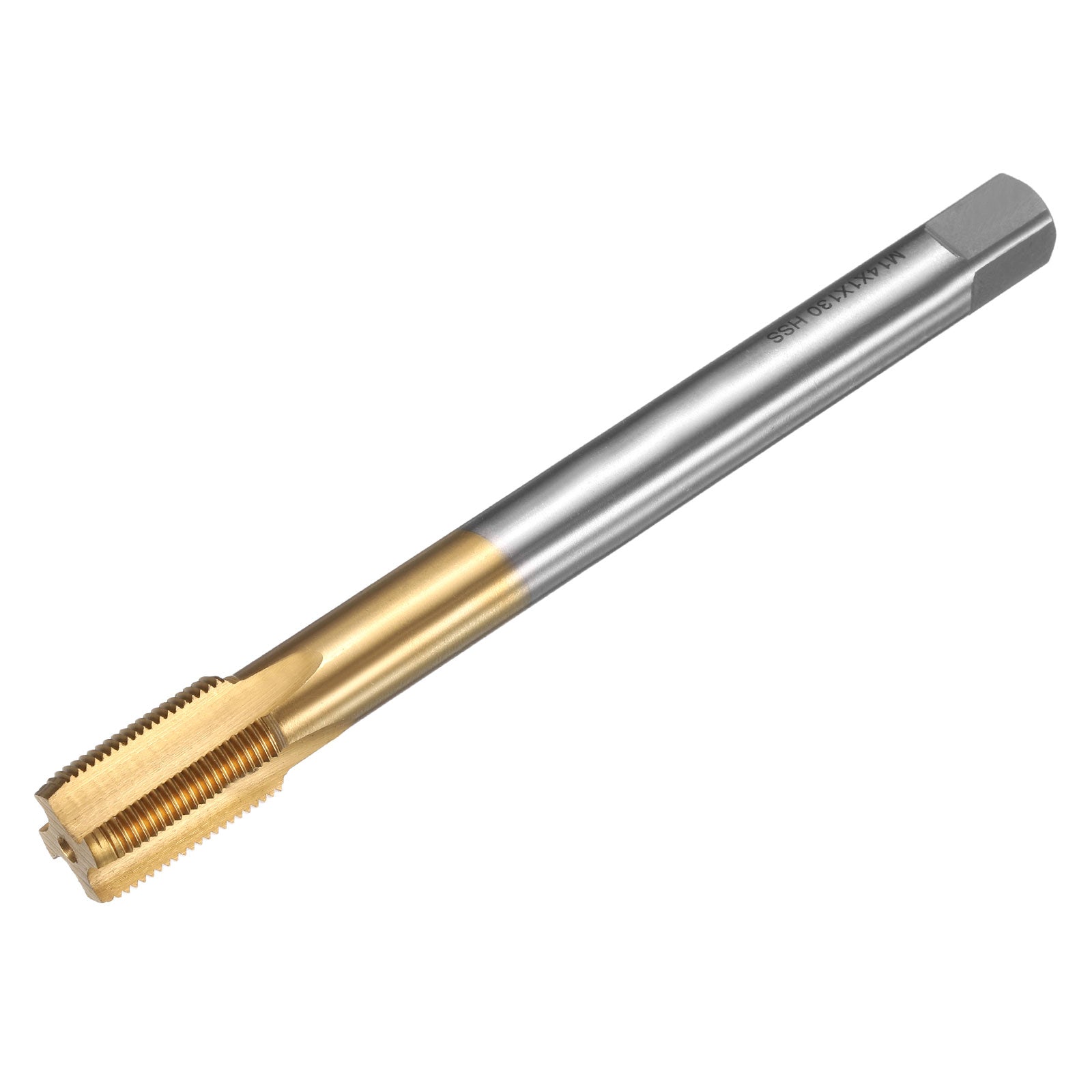Uxcell Metric Thread Tap M14 x 1 H2 130mm Straight Flute Tapping Repair ...