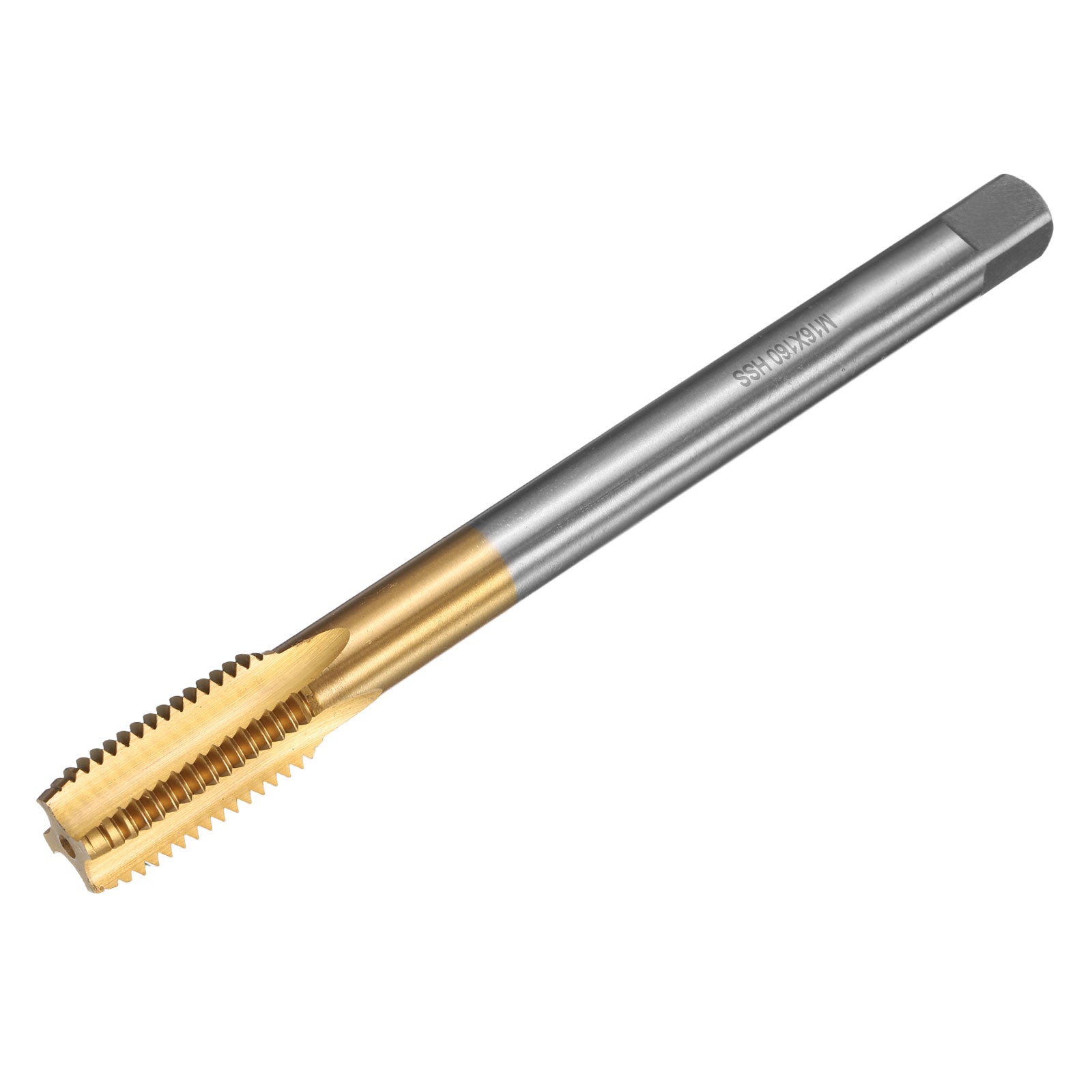 Uxcell Metric Thread Tap M16 x 2 H2 160mm Straight Flute Tapping Repair ...