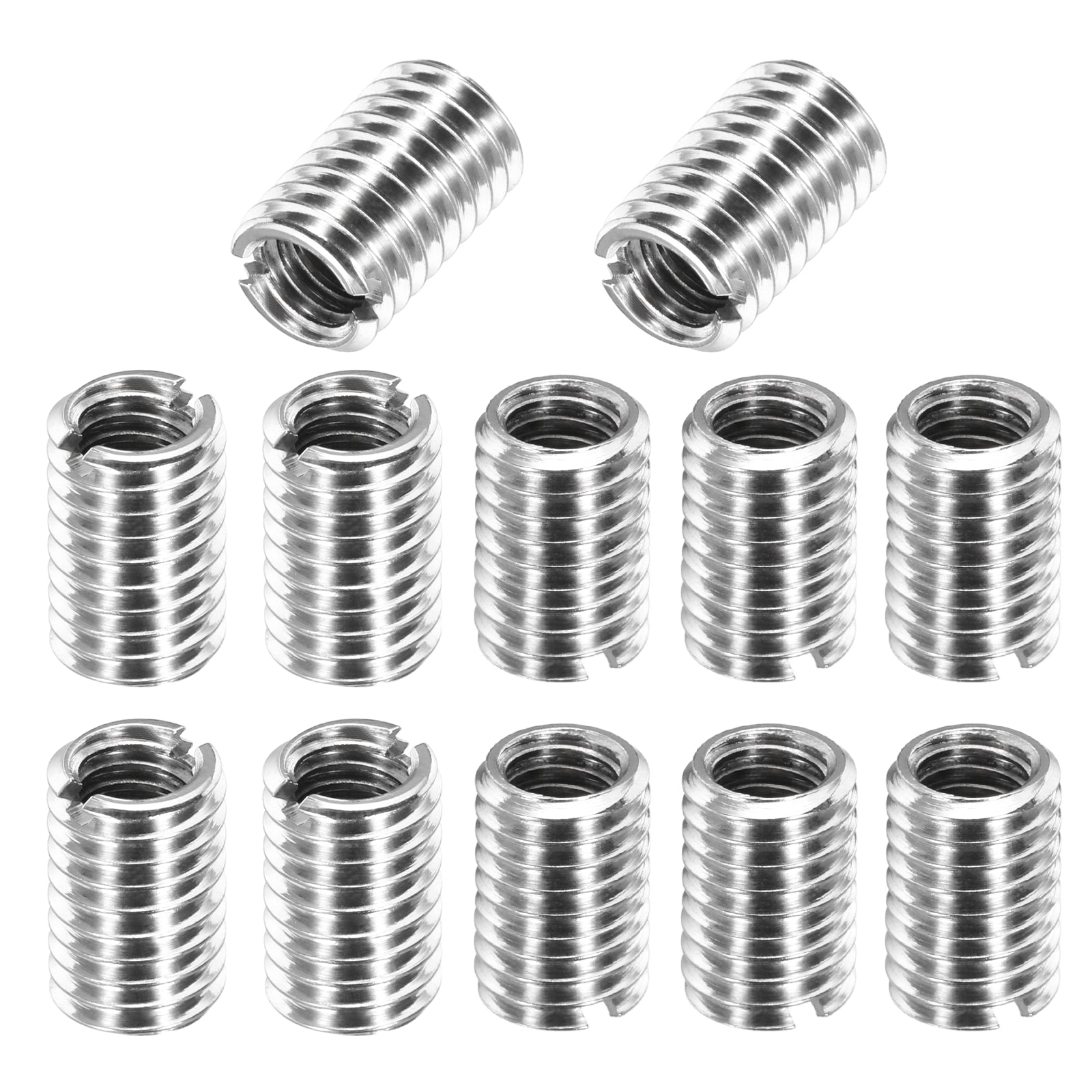 Uxcell 12Pcs 12mm 316 Stainless Steel Reducing Nut, M8x1.25 Male to ...