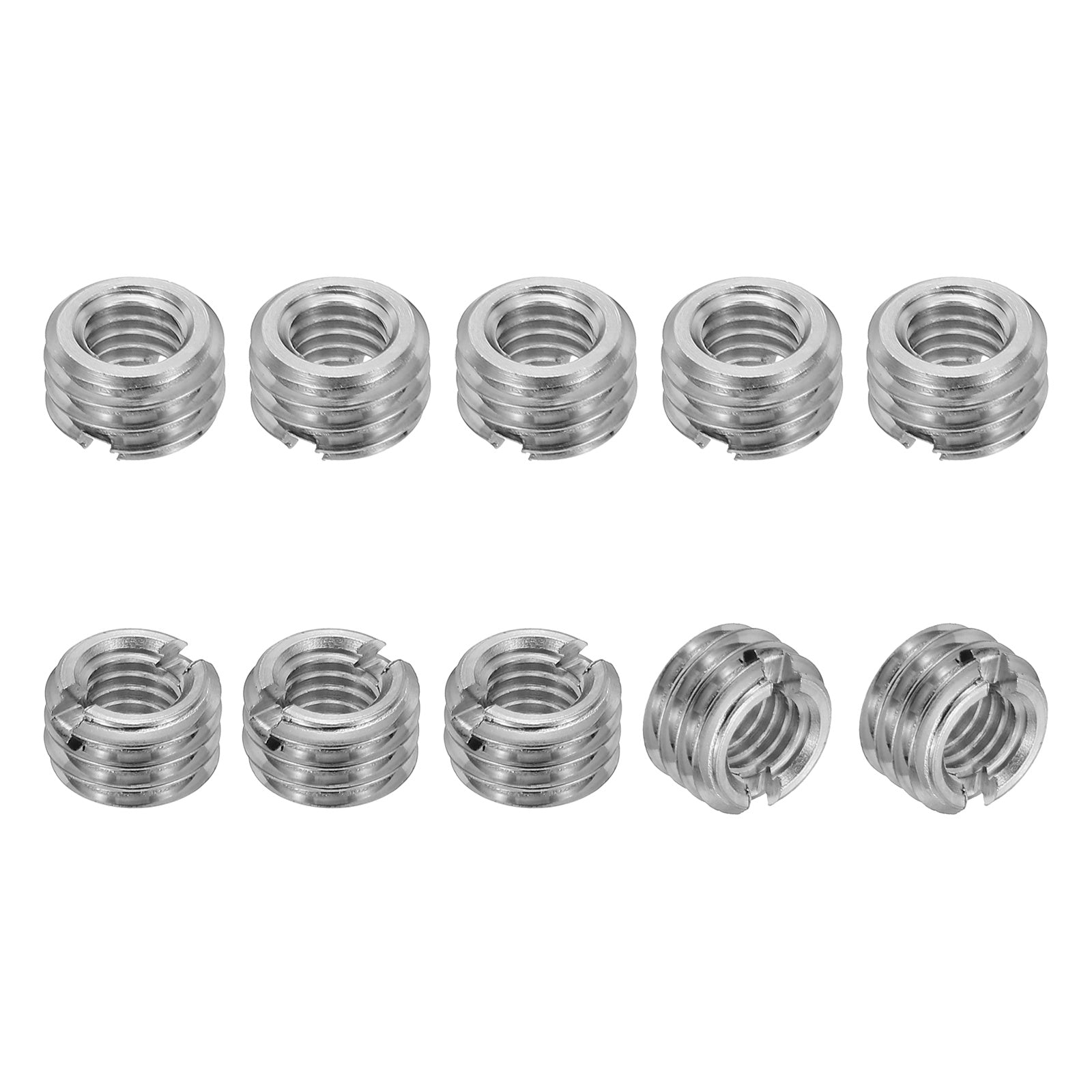 10Pcs 316 Stainless Steel Thread Repair Insert Nut M8 Male to M5 Female ...