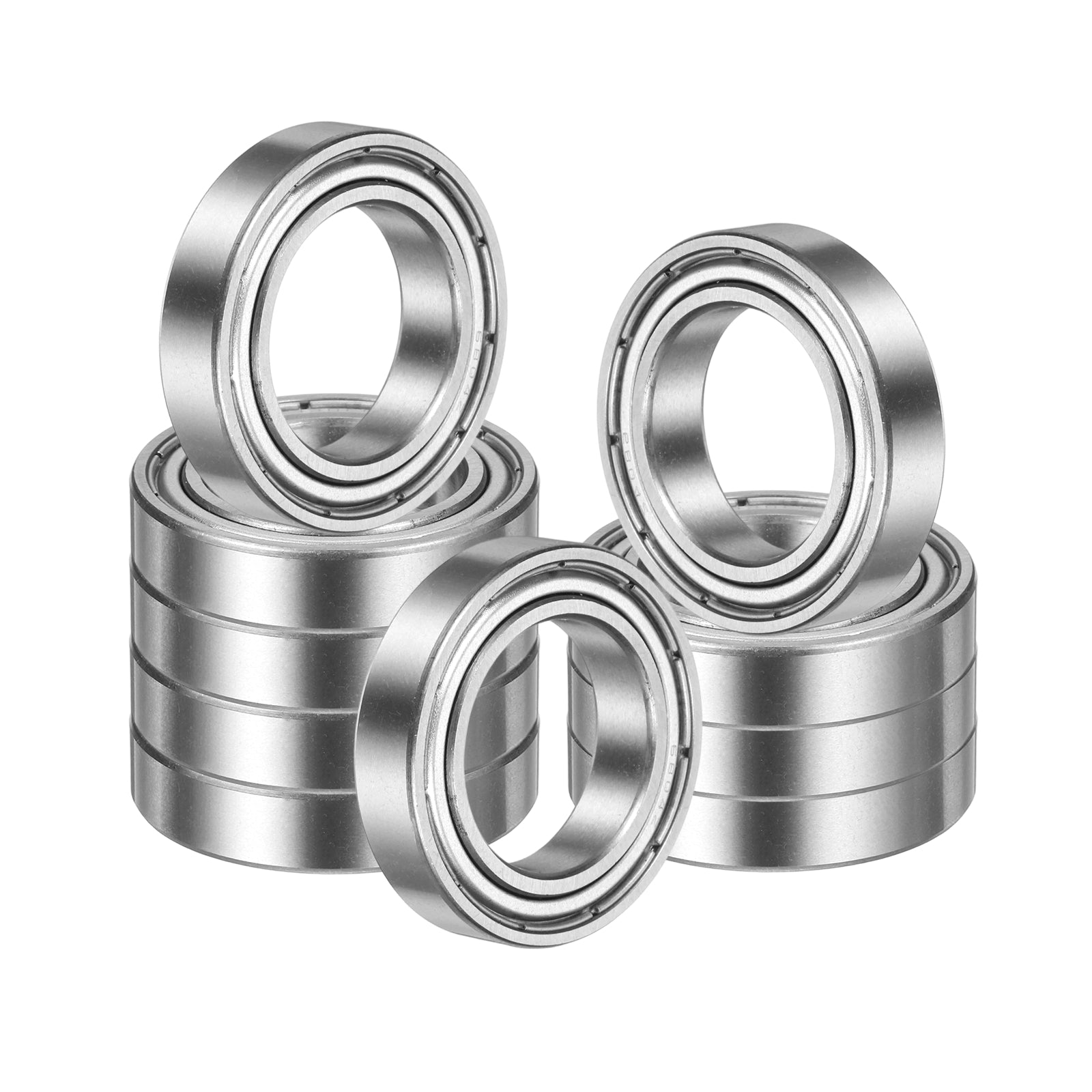 Uxcell 10 Pack 20 x 32 x 7mm 6804ZZ Deep Groove Ball Bearings, ABEC5 ...
