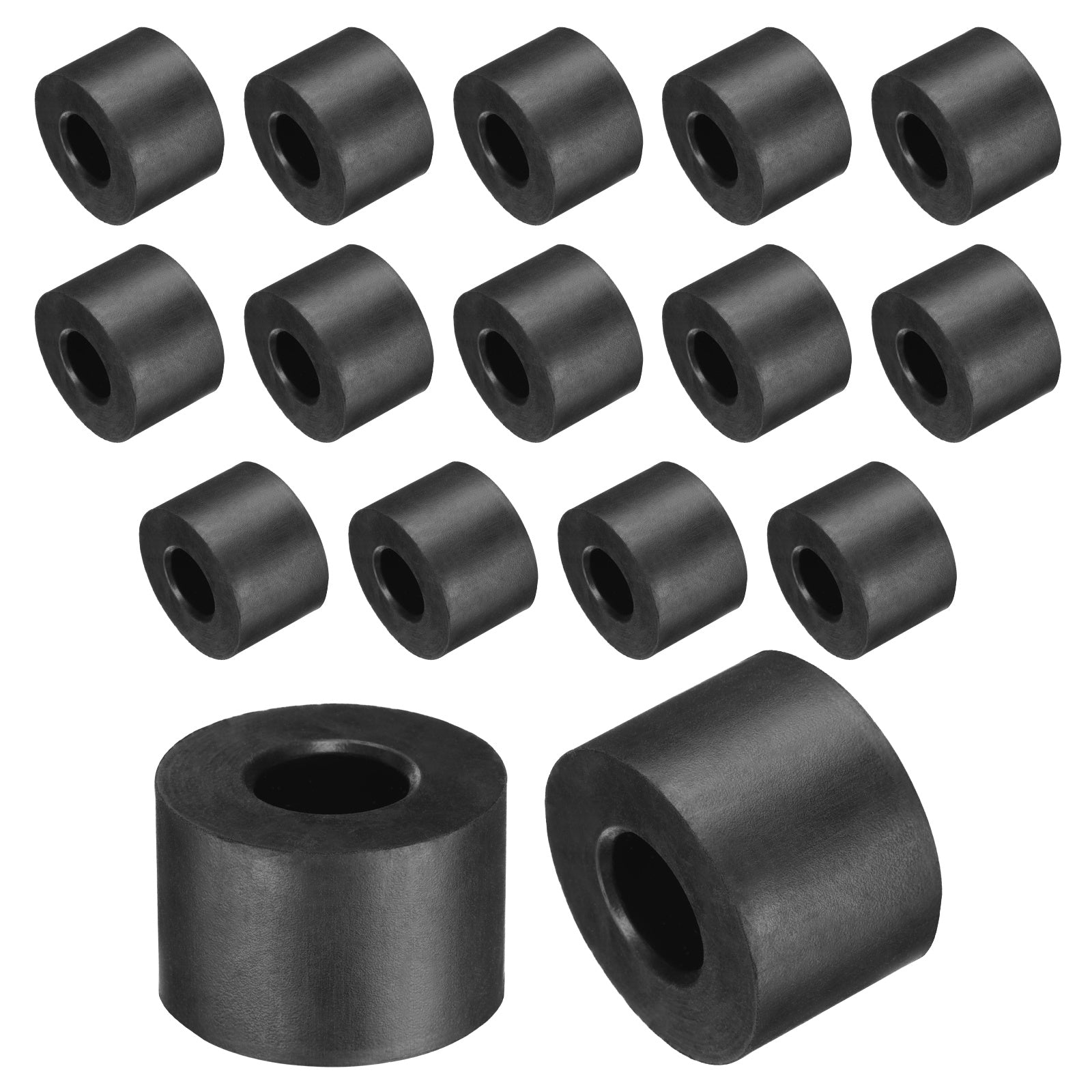 Uxcell 16 Pcs Rubber Spacers 30mm OD x 13mm ID x 20mm Height Round ...