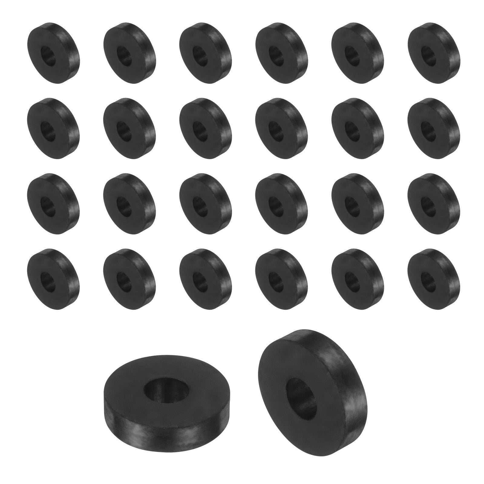 Uxcell 36 Pcs Rubber Spacers 35mm OD x 10mm ID x 10mm Height Round ...
