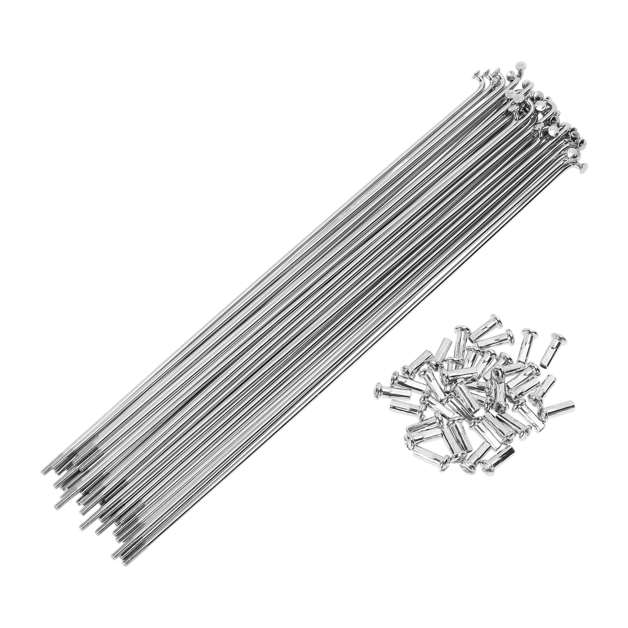 38 Set 13G Bicycle Spokes 225mm Bike Wheel Spokes Carbon Steel Silver ...
