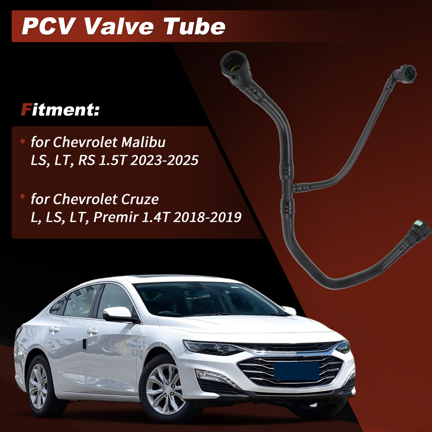No.12643297 PCV Valve Tube Hose for Chevrolet Malibu LS LT RS 1.5T 2023 ...