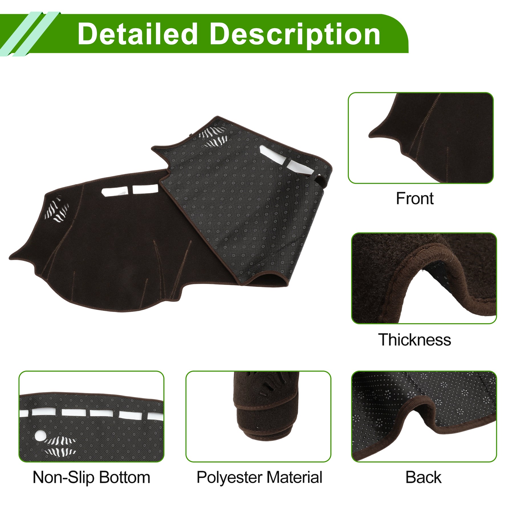 Dash Cover for RAM 3500 2019-2025 No Hud Dashboard Cover Polyester ...