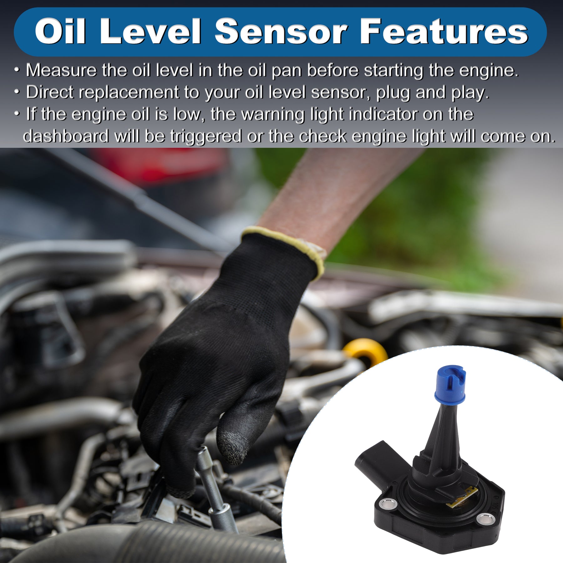 Engine Oil Level Sensor Replacement for Volkswagen Atlas 2018-2023 ...