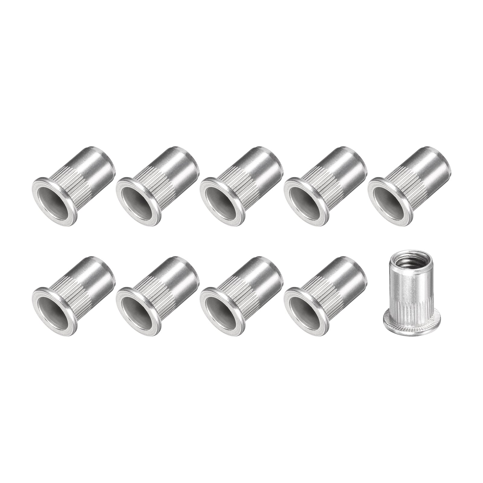 Rivet Nuts, Aluminum Alloy Knurled Body Threaded Inserts Nut - for ...